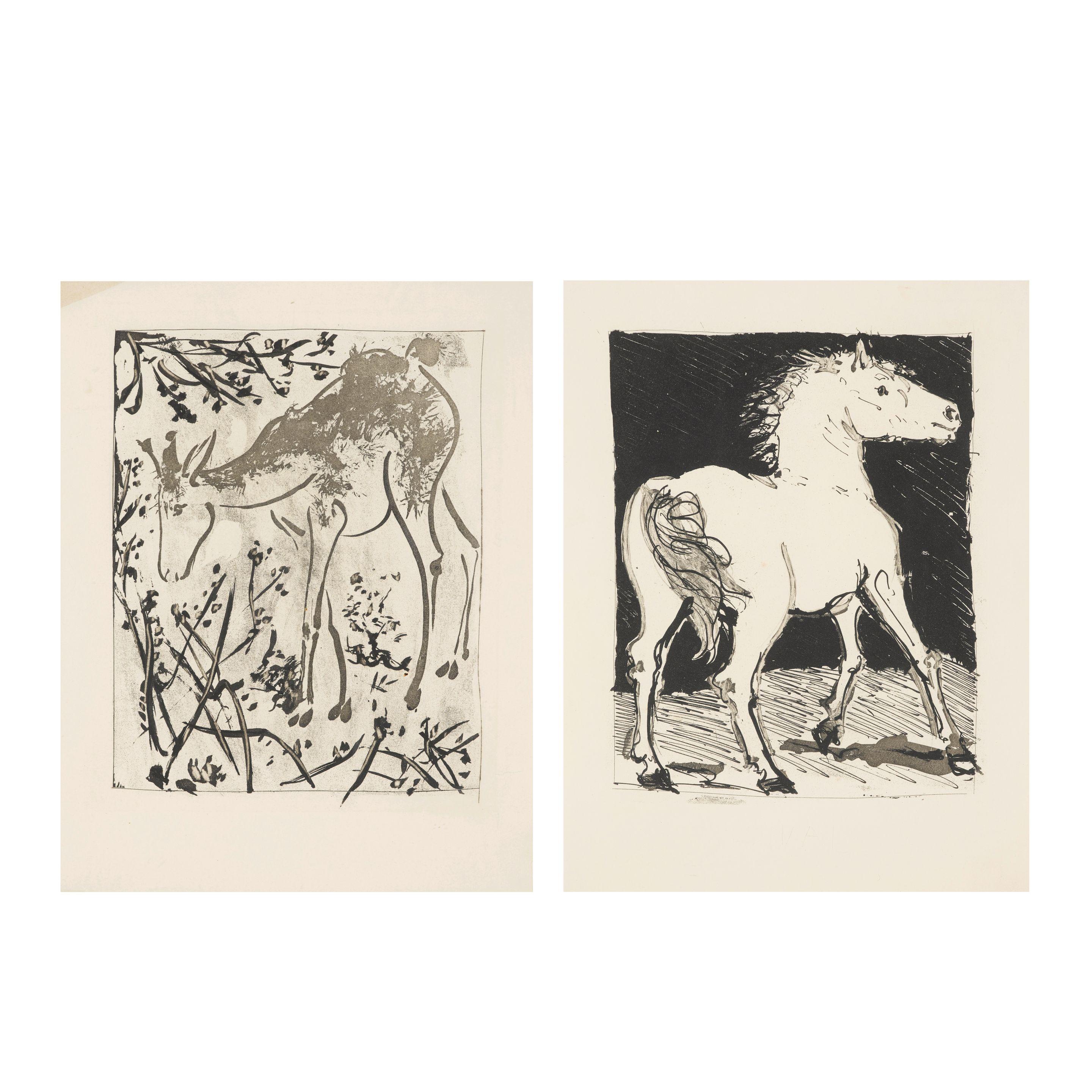 Le Cheval; Le Cerf, from Histoire Naturelle (Eaux-fortes originales ...
