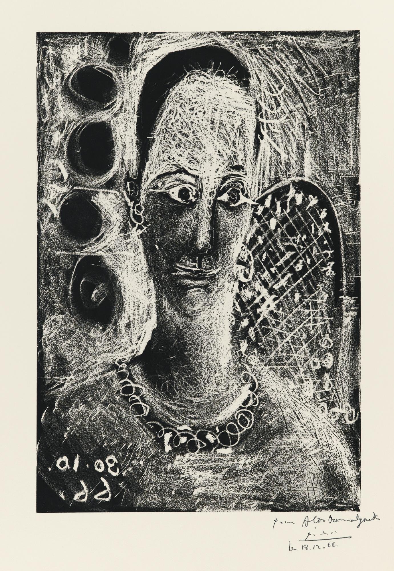 Portrait De Mademoiselle Angela Rosengartpablo Picasso ; Portrait De ...