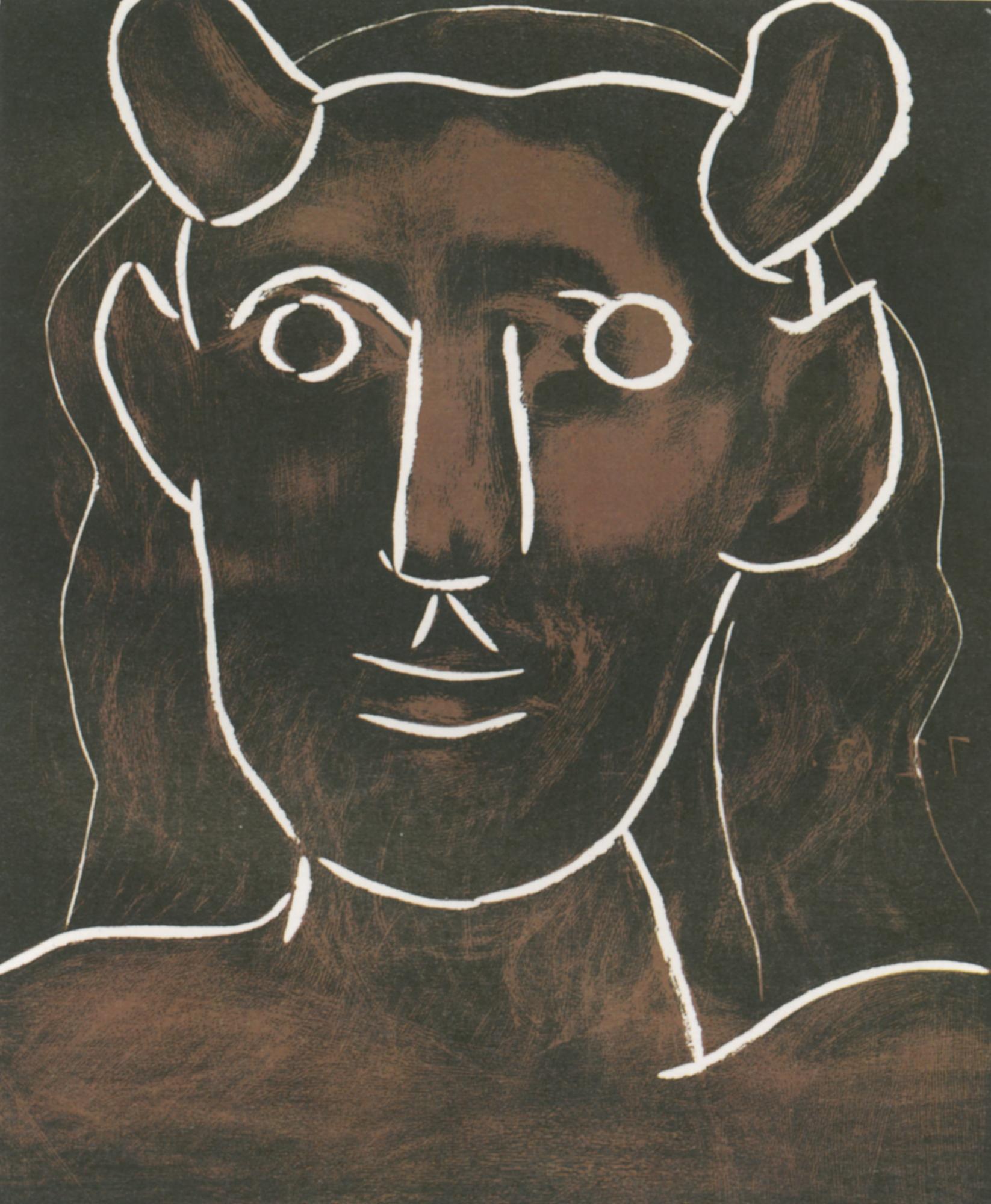 Tête De Faune (Bloch 1094; Baer 1291; Picasso Project L-110) by Pablo ...