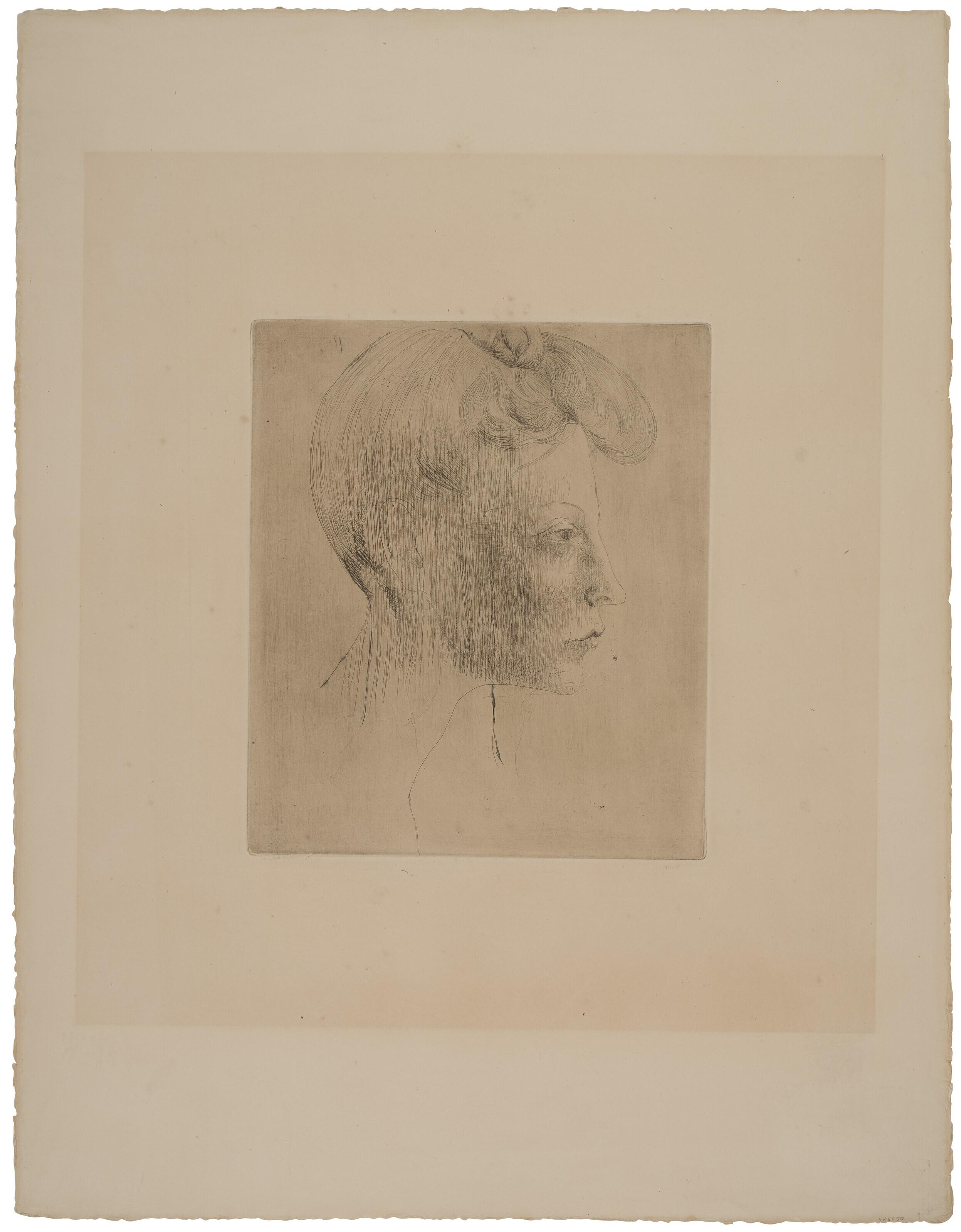 Tête de femme, de profil, from La suite des Saltimbanques by Pablo ...