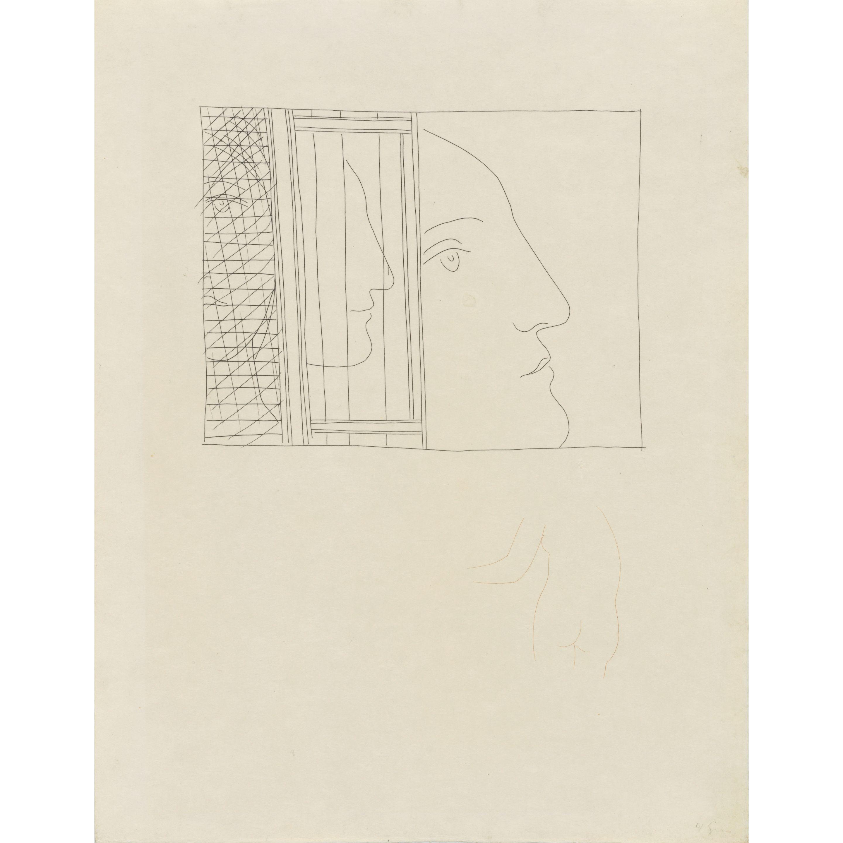 Trois fragments de têtes, from Les métamorphoses d'Ovide by Pablo ...