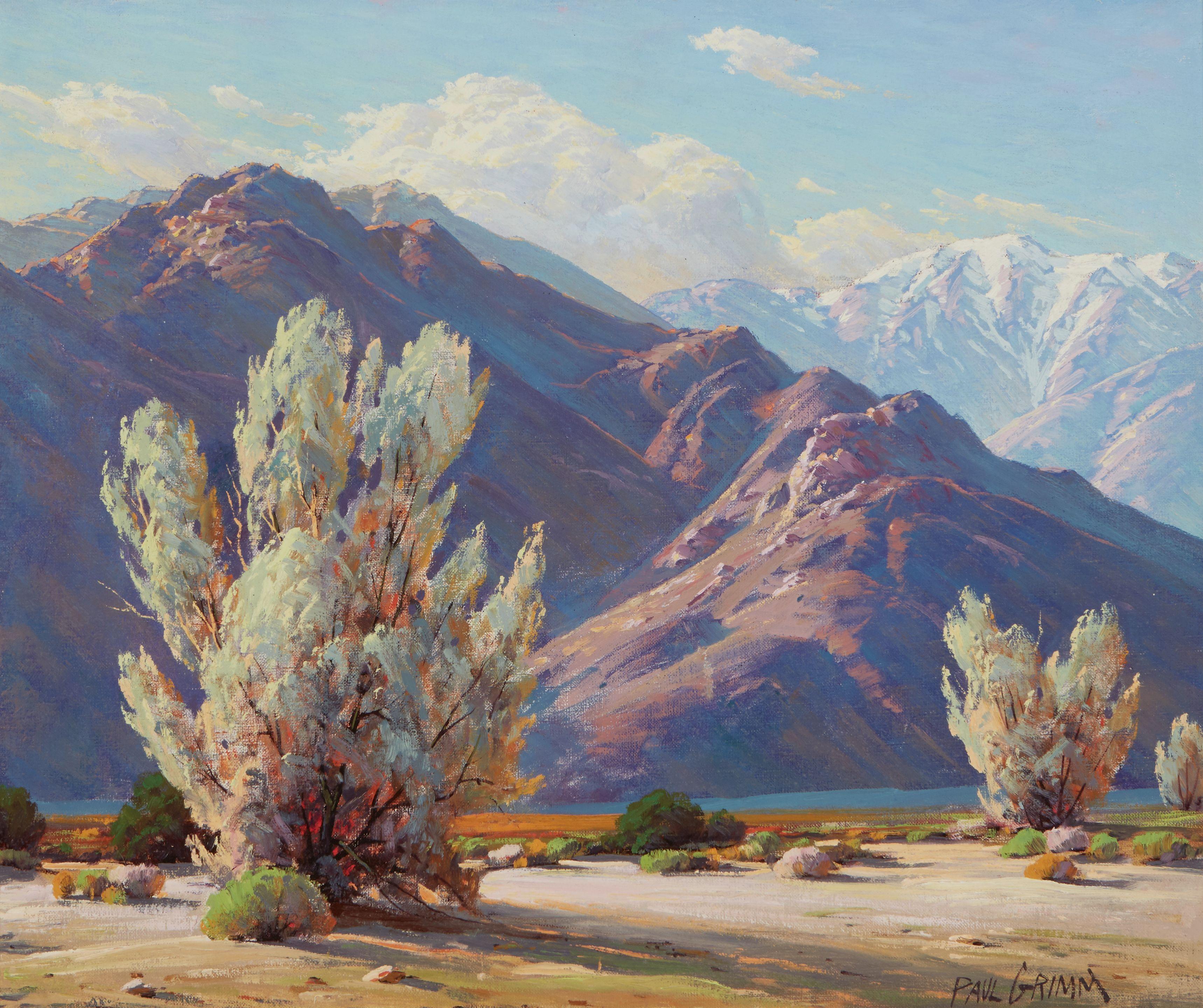 Smoke Trees and San Jacinto by Paul Grimm | Art.Salon