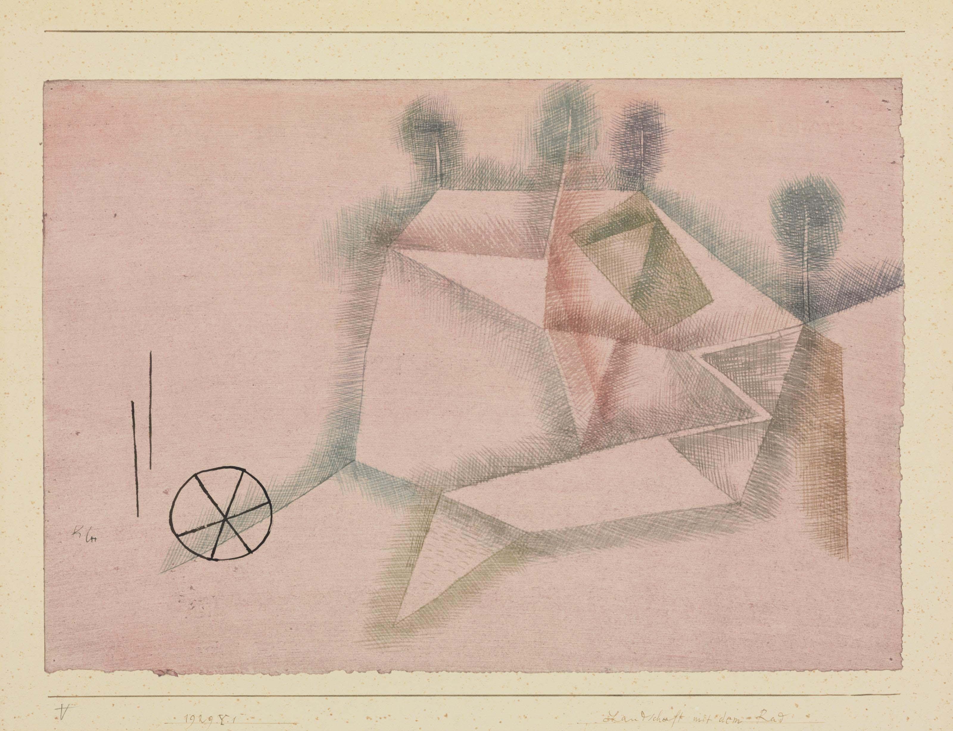 Landschaft Mit Dem Rad by Paul Klee | Art.Salon