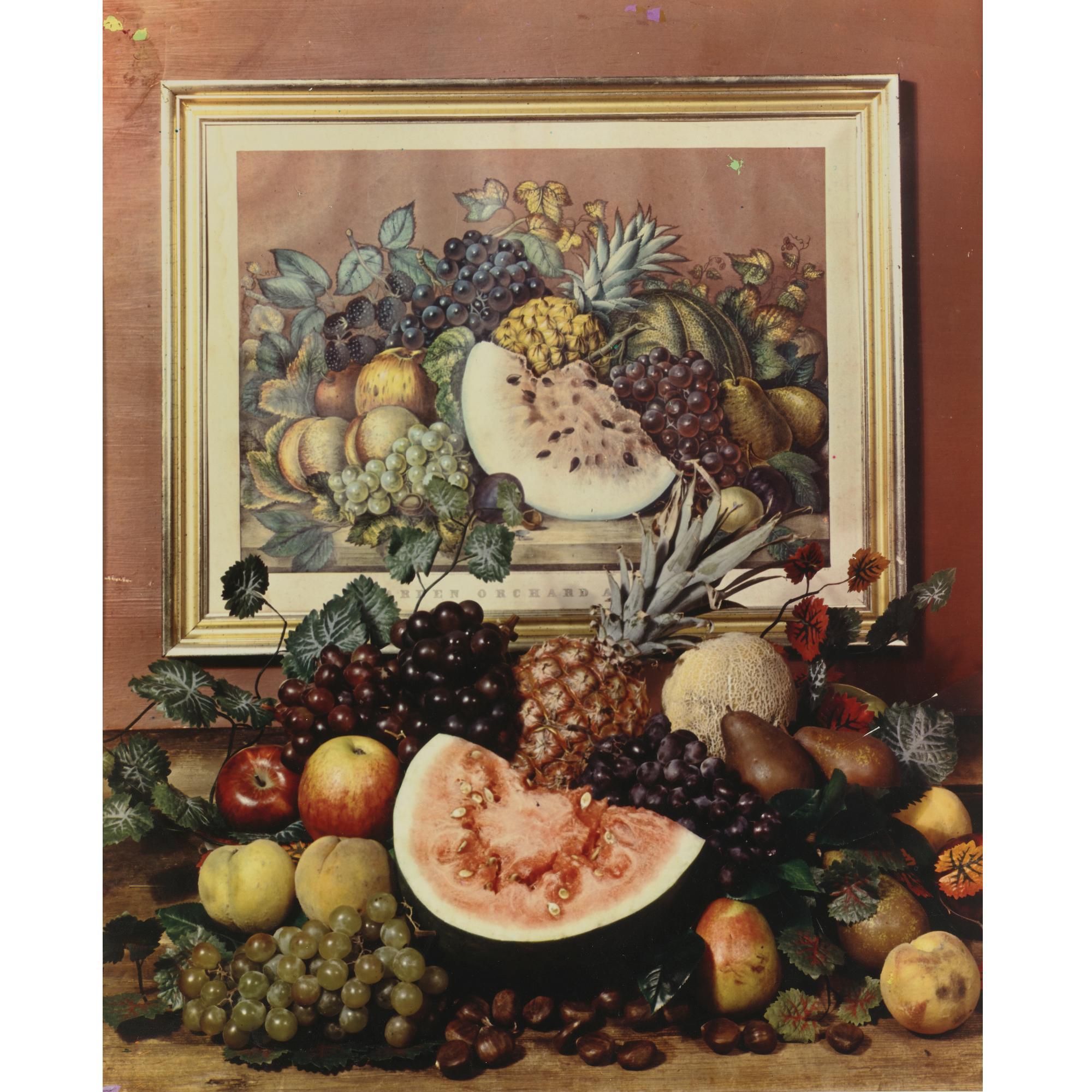 Still Life With Fruit And Lithograph by Paul Outerbridge, Jr. | Art.Salon