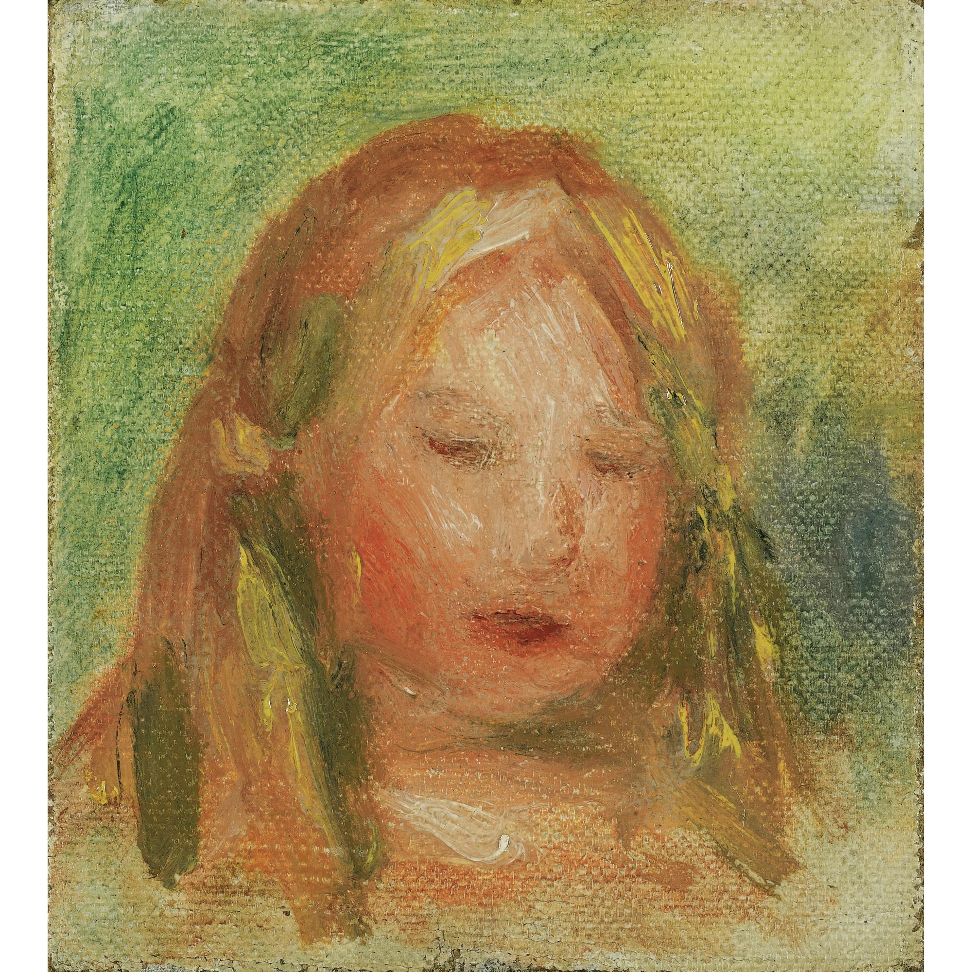 Étude: Tête D'Enfant (Coco) by Pierre-Auguste Renoir | Art.Salon