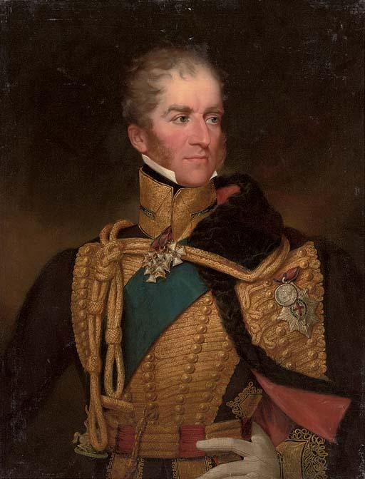 Portrait of a Colonel in Chief of the British Hussar's Regiment, half ...