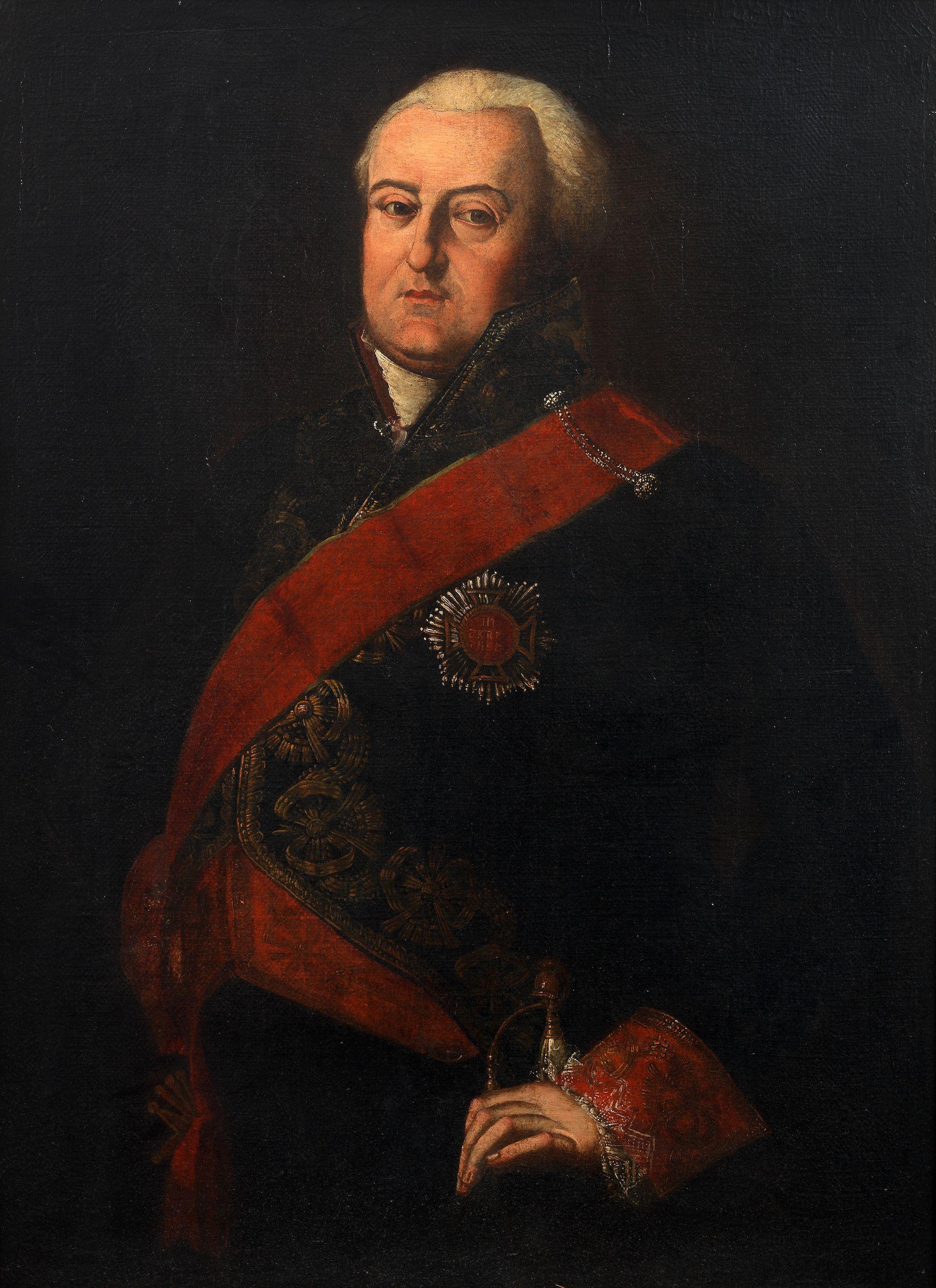 Portrait of a gentleman wearing what is believed to be the Austrian ...