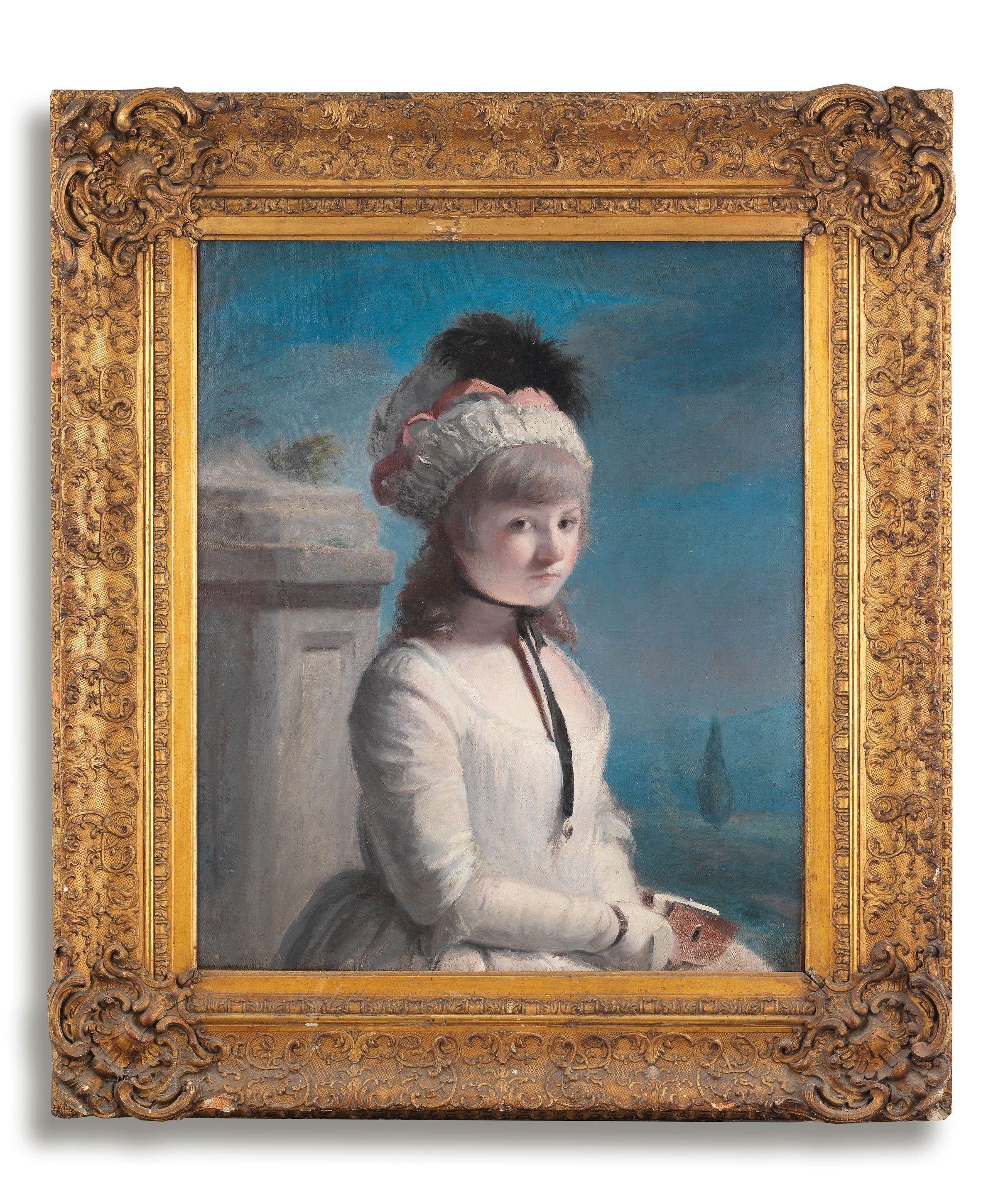 Portrait of a girl, traditionally identified as Miss Frances Laver, in ...