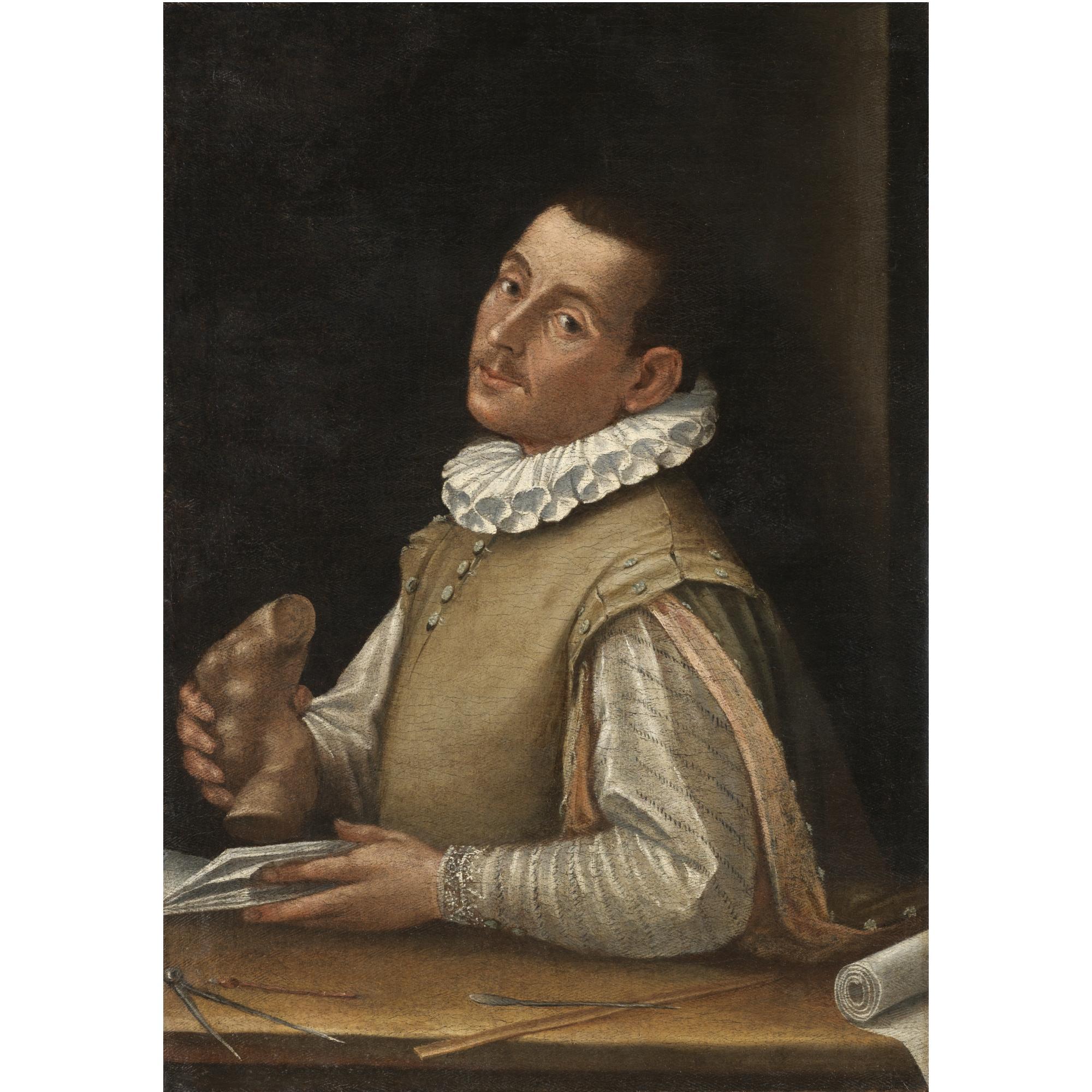 Portrait Of A Sculptor, Traditionally Thought To Be Jacopo Sansovino ...