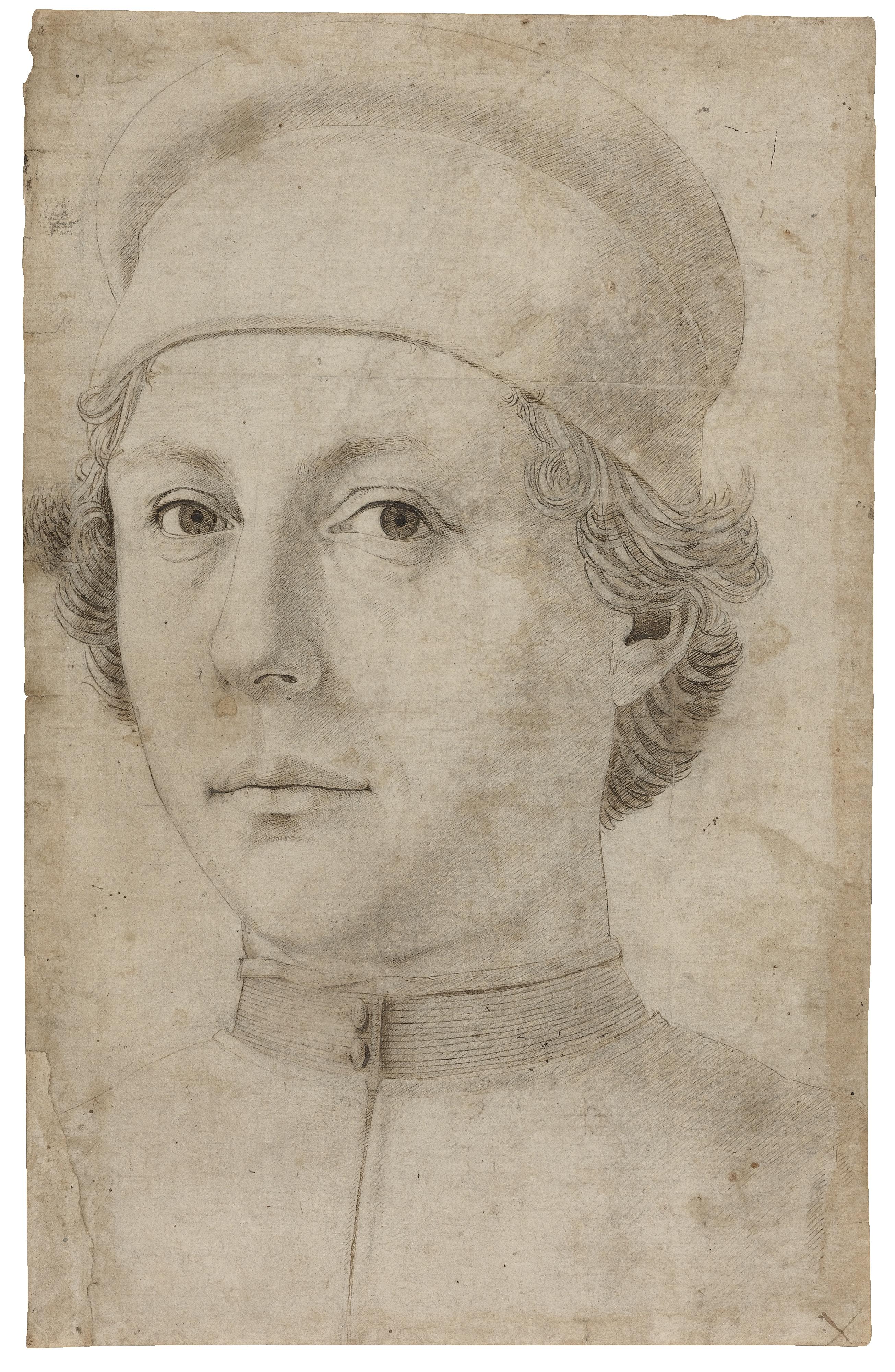 Portrait Of A Young Man, Head And Shoulders, Wearing A Cap | Art.Salon