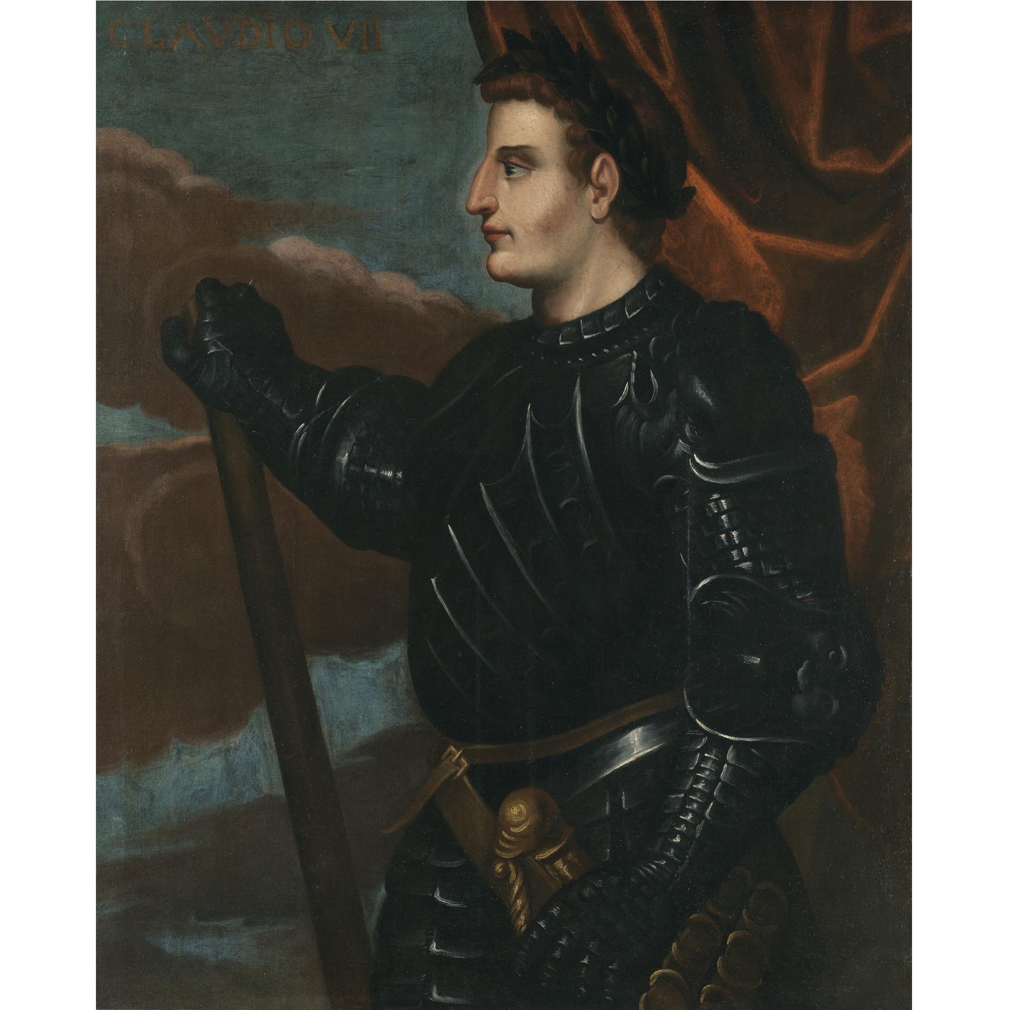 Portrait Of The Emperor Claudius, Three-Quarter Length, Standing In ...