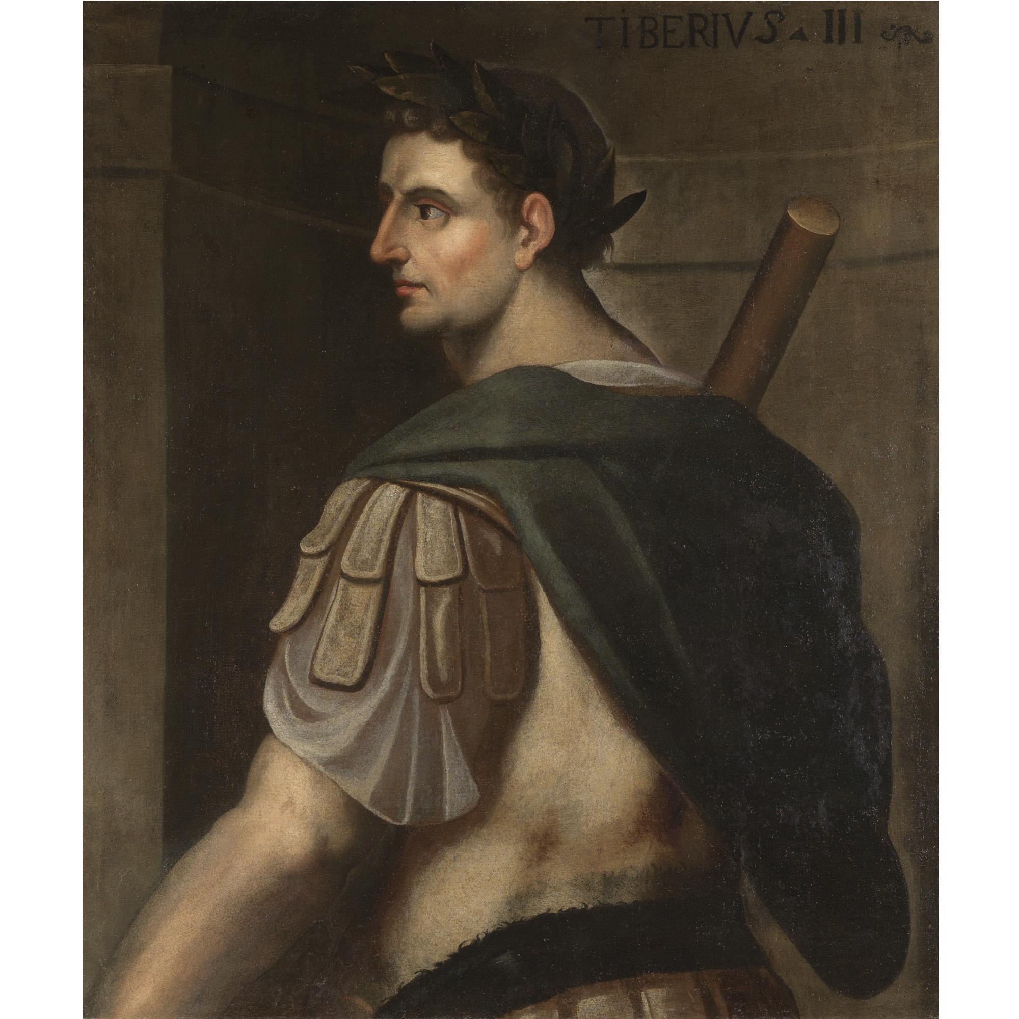 Portrait Of The Emperor Tiberius, Half-Length Standing In Profile ...