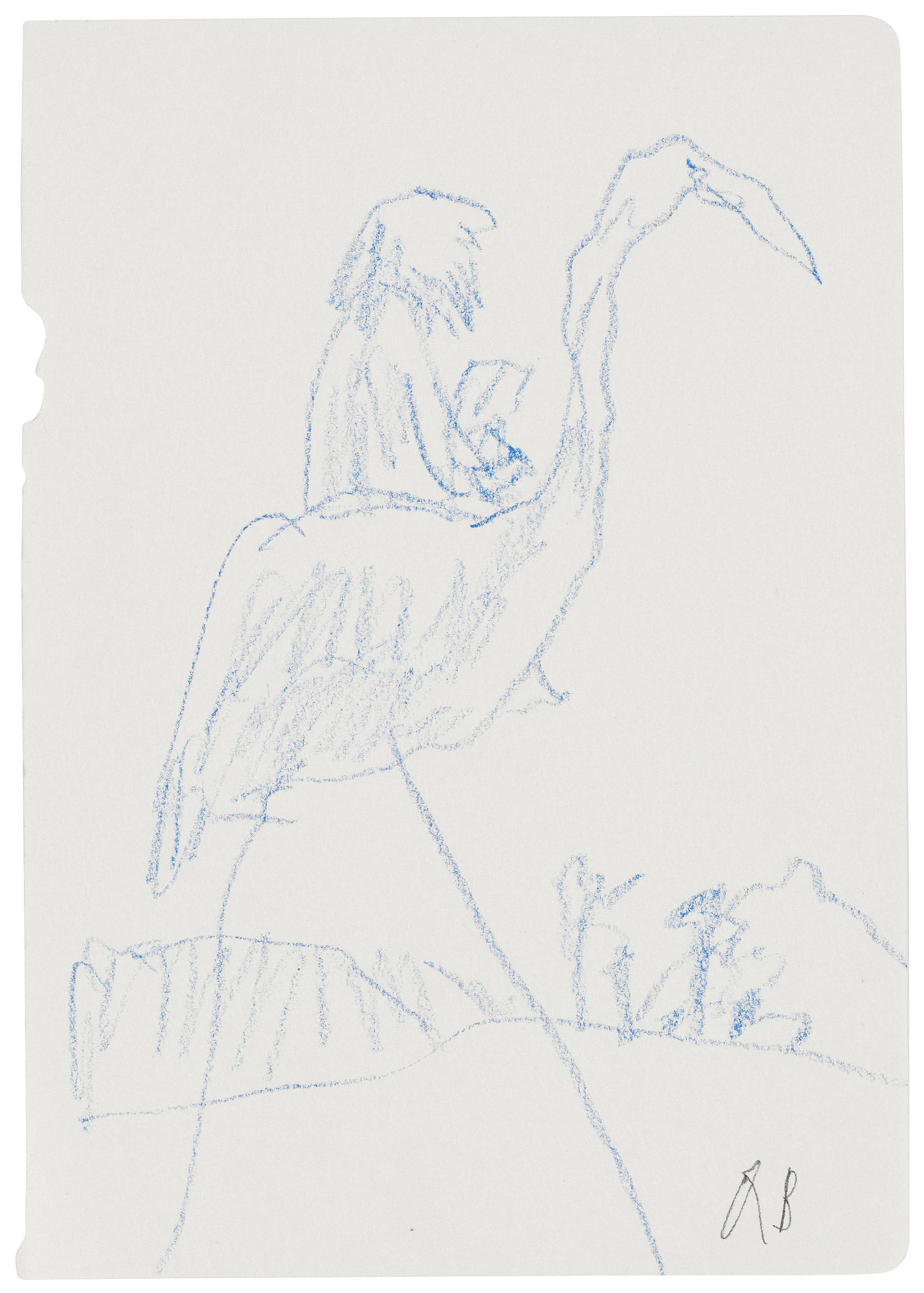 Men with wading birds #1 by Quentin Blake | Art.Salon