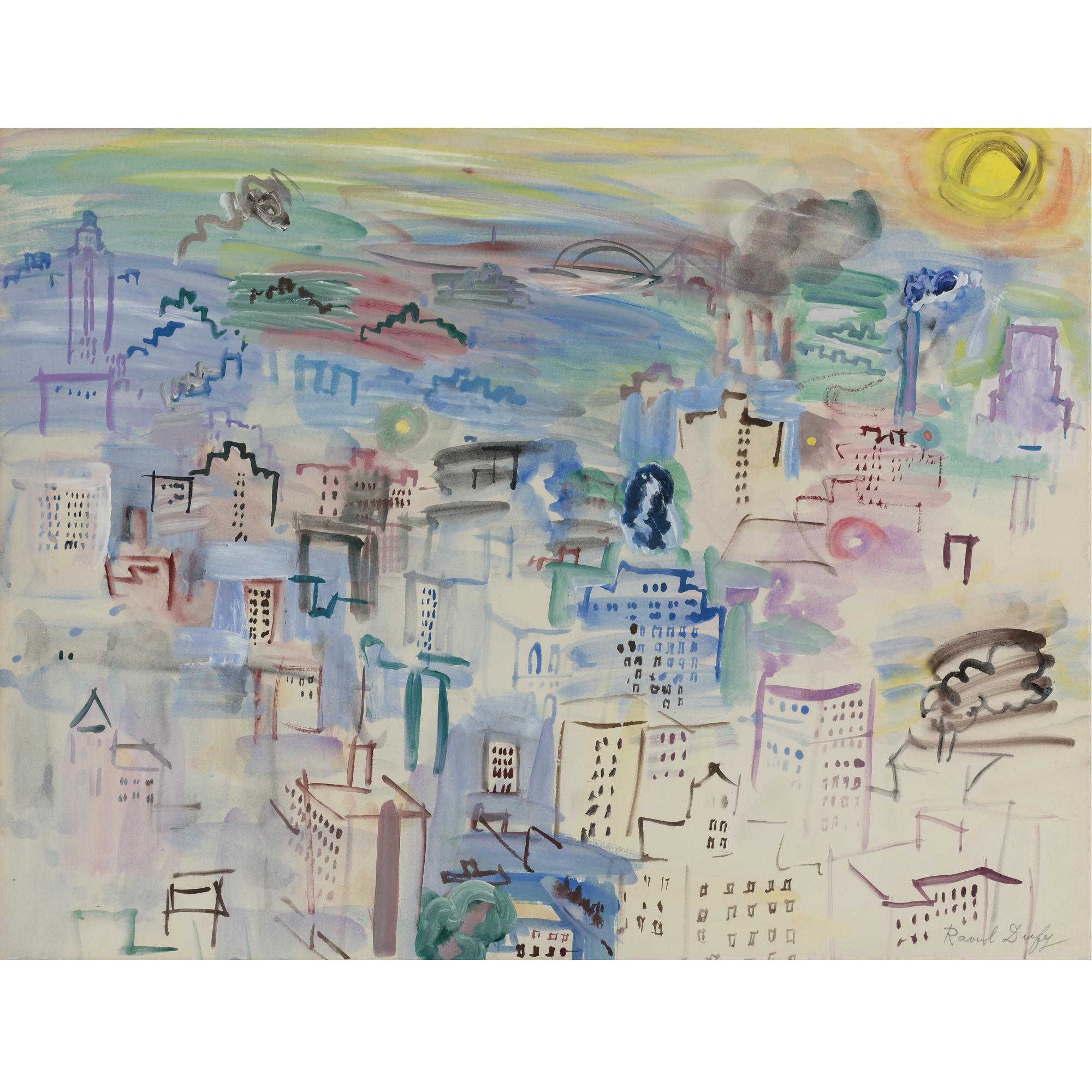 New York by Raoul Dufy | Art.Salon