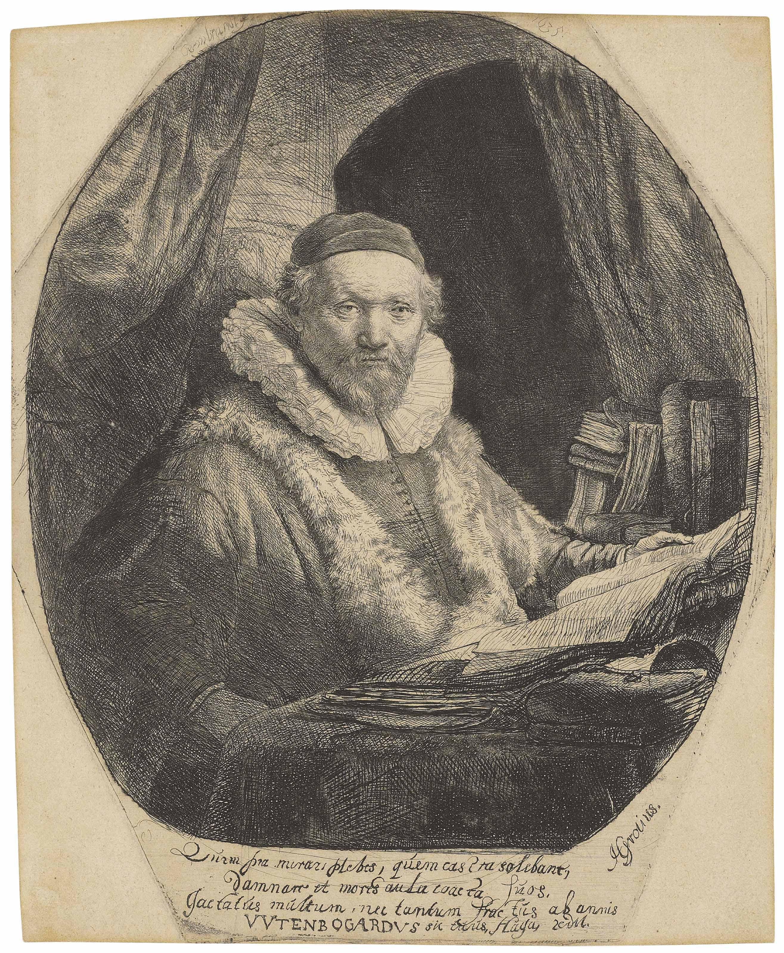 Jan Uytenbogaert, Preacher Of The Remonstrants by Rembrandt Harmensz ...