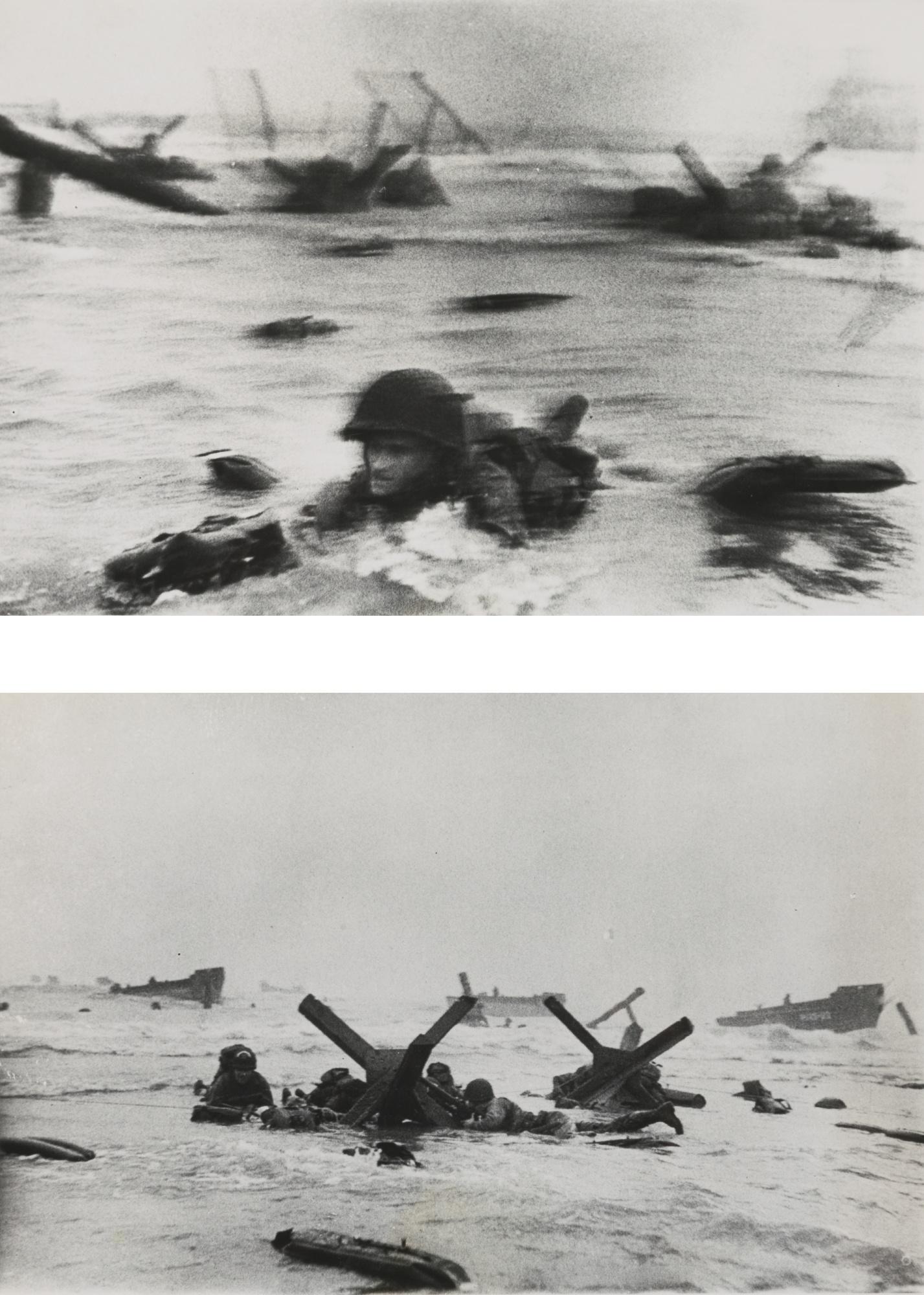 D-Day Landing On Omaha Beach, Normandy, June 6, 1944 by Robert Capa ...