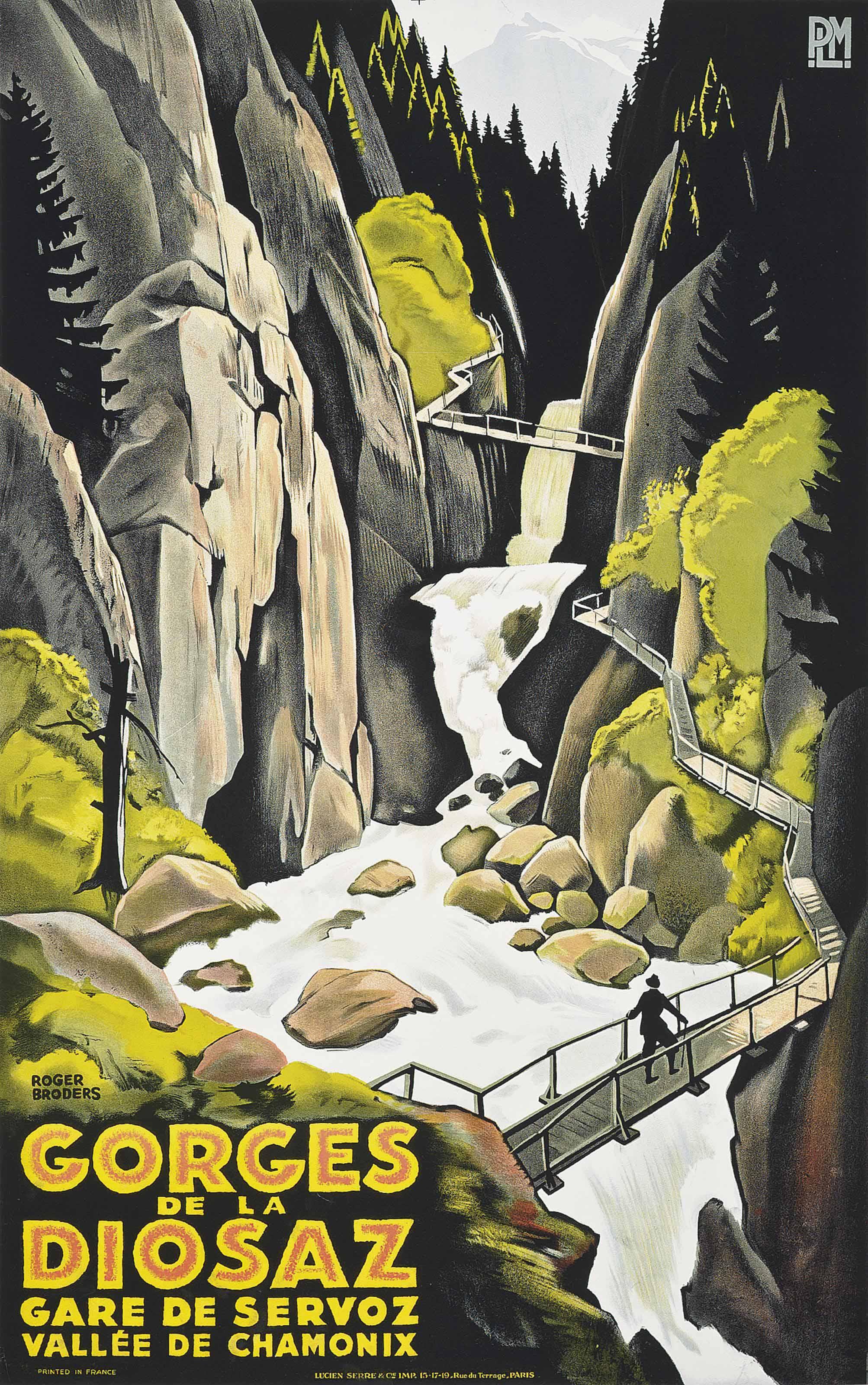 Gorges De La Diosaz, Chamonix by Roger Broders | Art.Salon