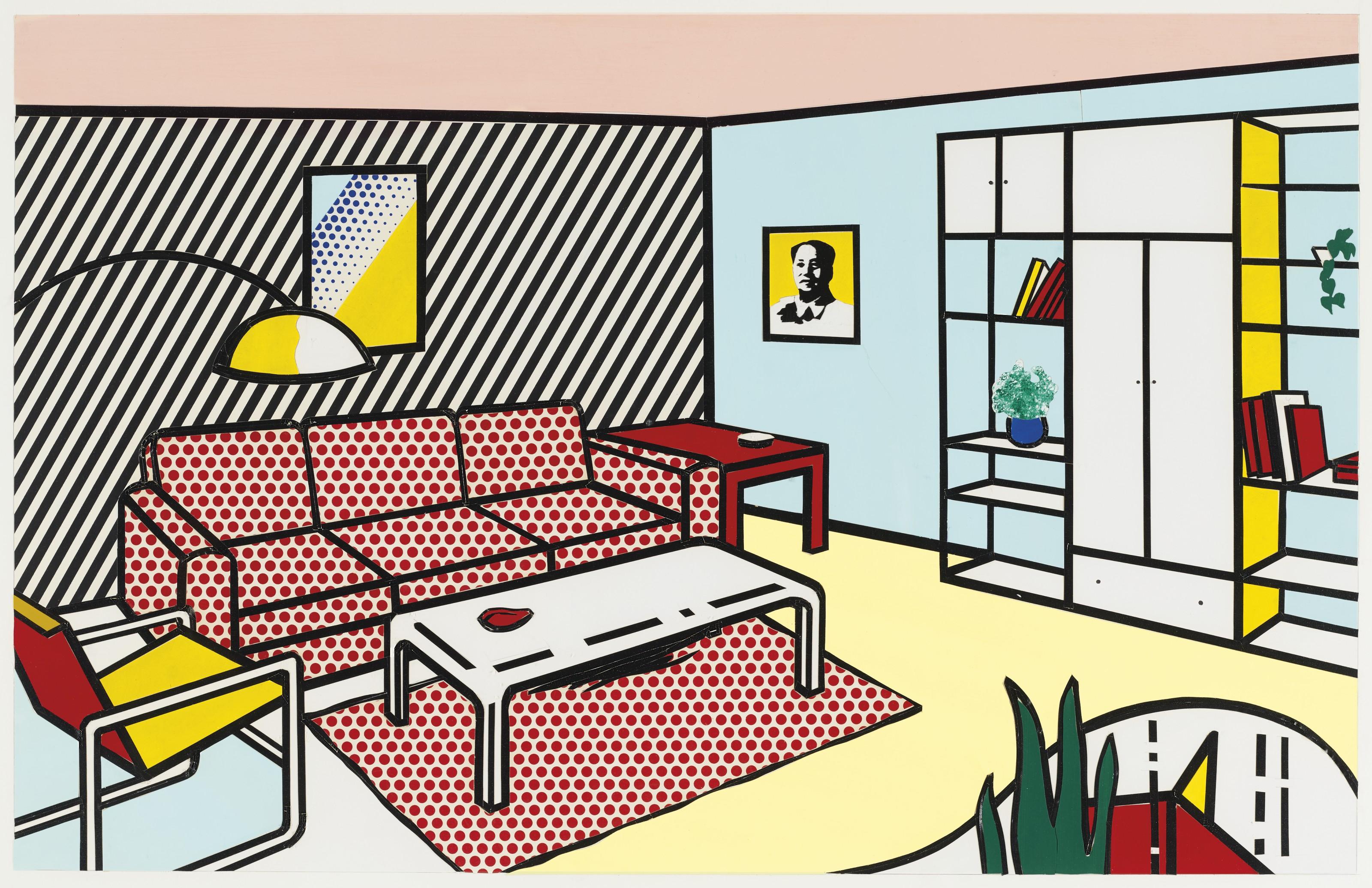 Modern Room (Study) by Roy Lichtenstein | Art.Salon