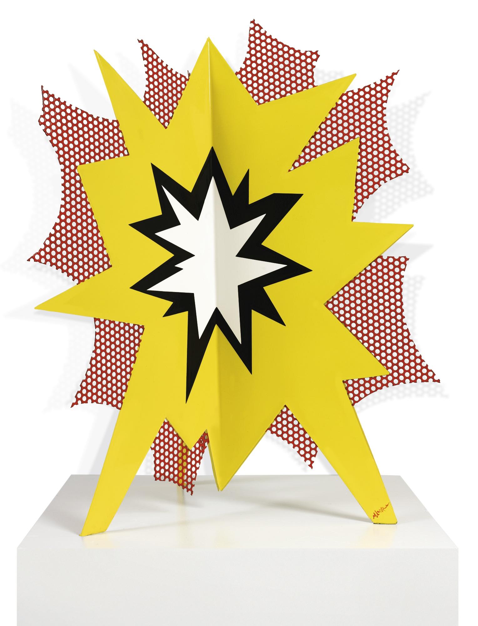 Standing Explosion #3 (Yellow) by Roy Lichtenstein | Art.Salon