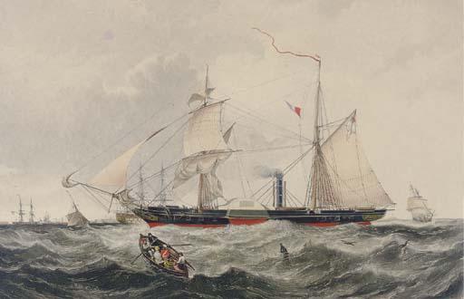 Steam Frigate Cyclops by Rudolph Ackermann | Art.Salon