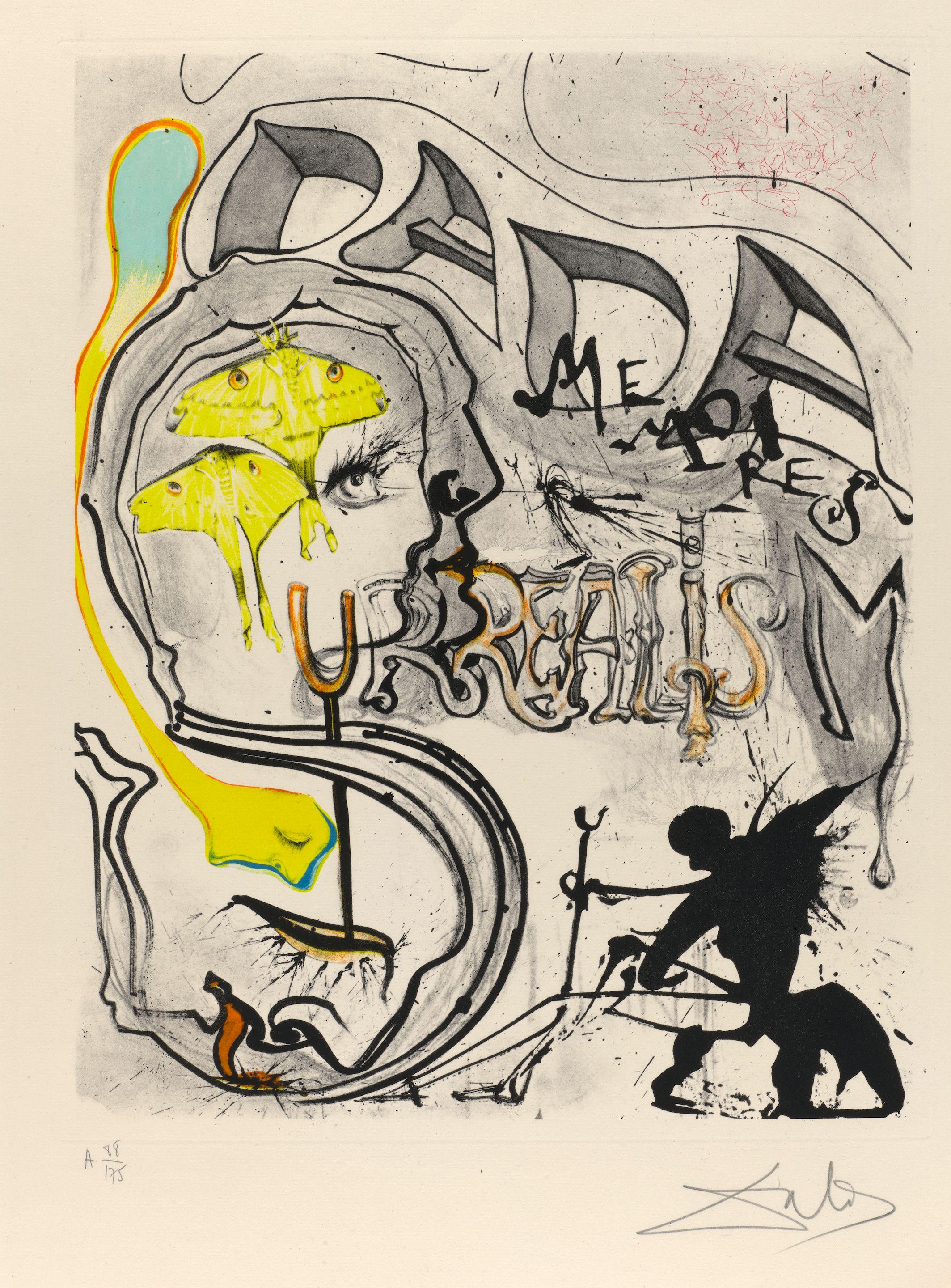 Angel of Dada Surrealism, from Memories of Surrealism by Salvador Dalí ...