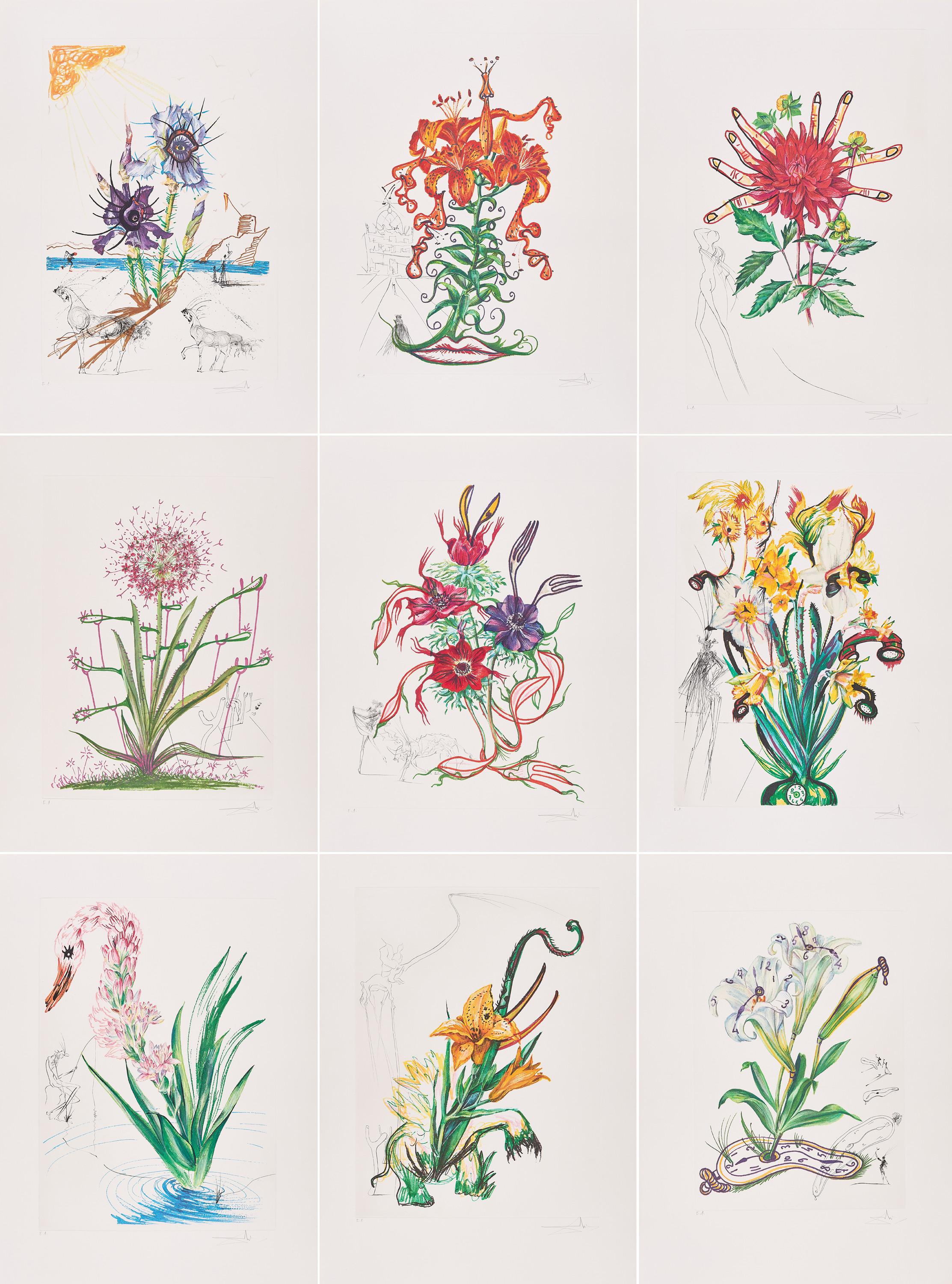 Surrealistic Flowers. by Salvador Dalí | Art.Salon