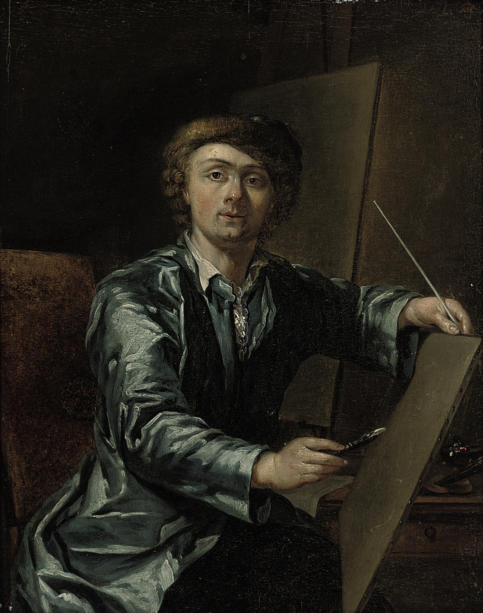 Self-portrait of an artist in his studio | Art.Salon