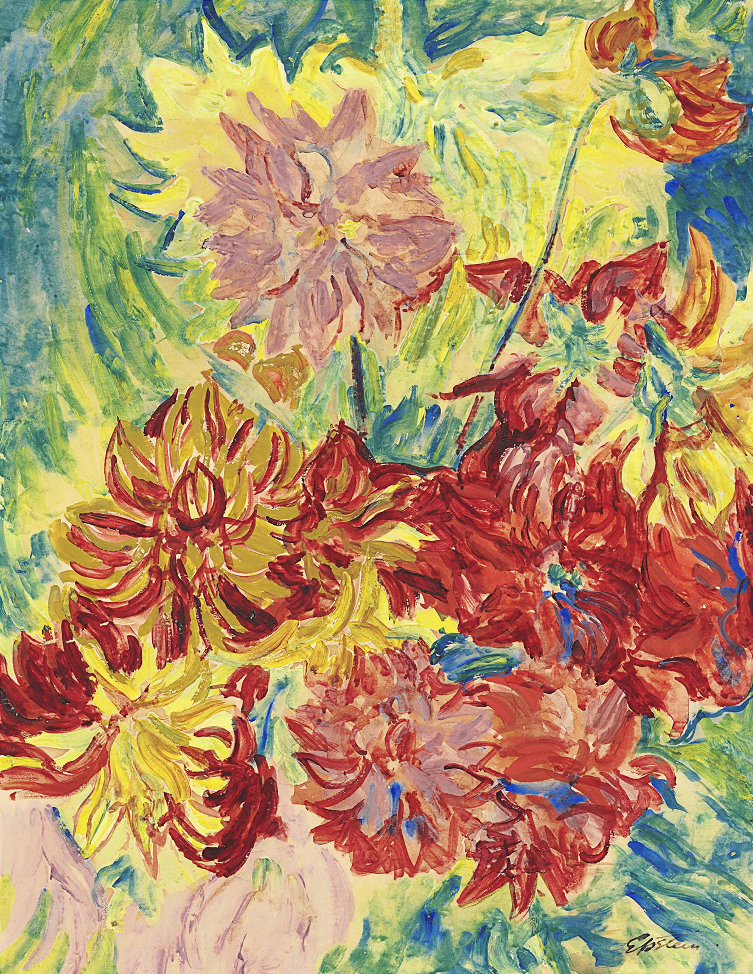 Dahlias by Sir Jacob Epstein | Art.Salon
