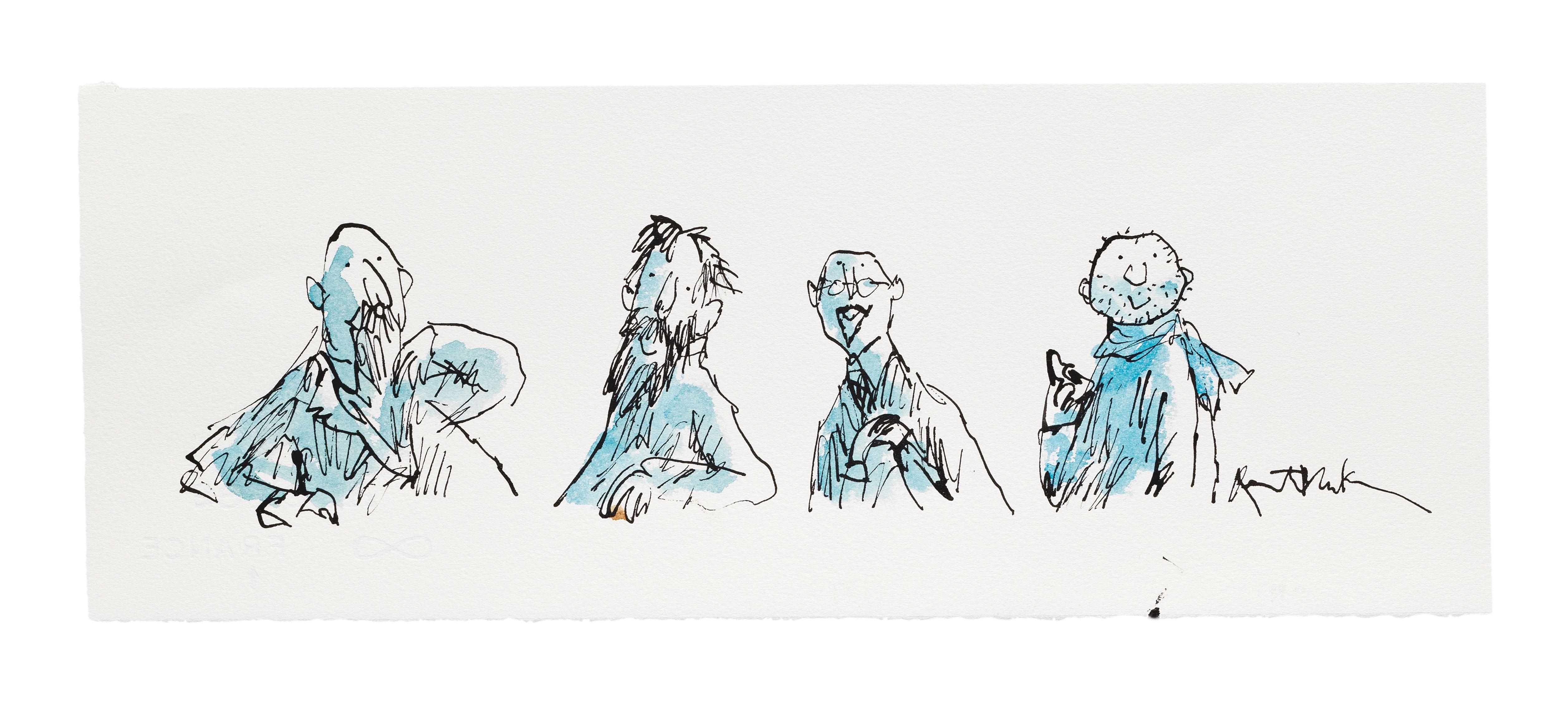 Assorted Beards No.1 (unframed) by Sir Quentin Blake | Art.Salon