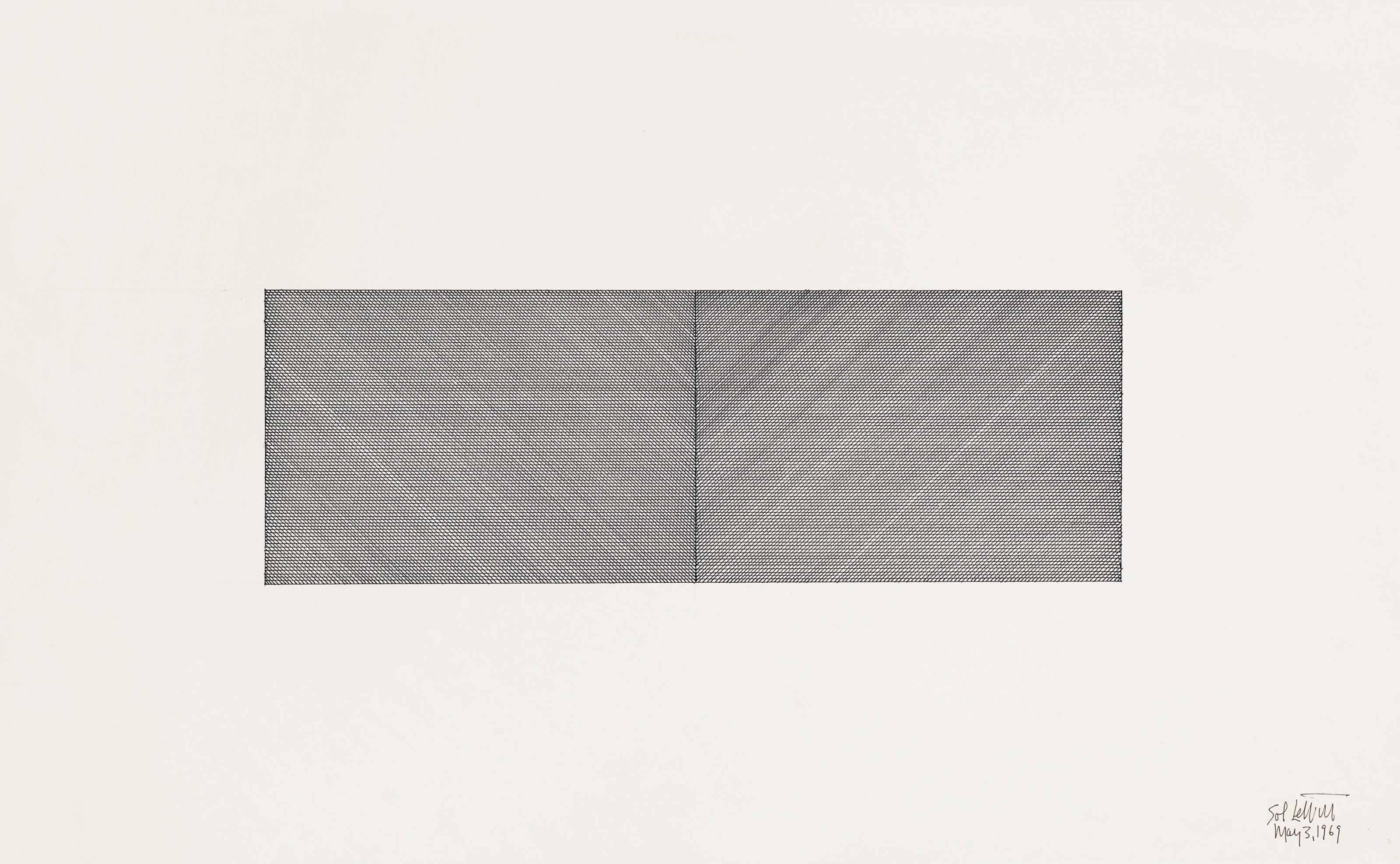 Diagonal and Horizontal Lines Superimposed by Sol LeWitt | Art.Salon