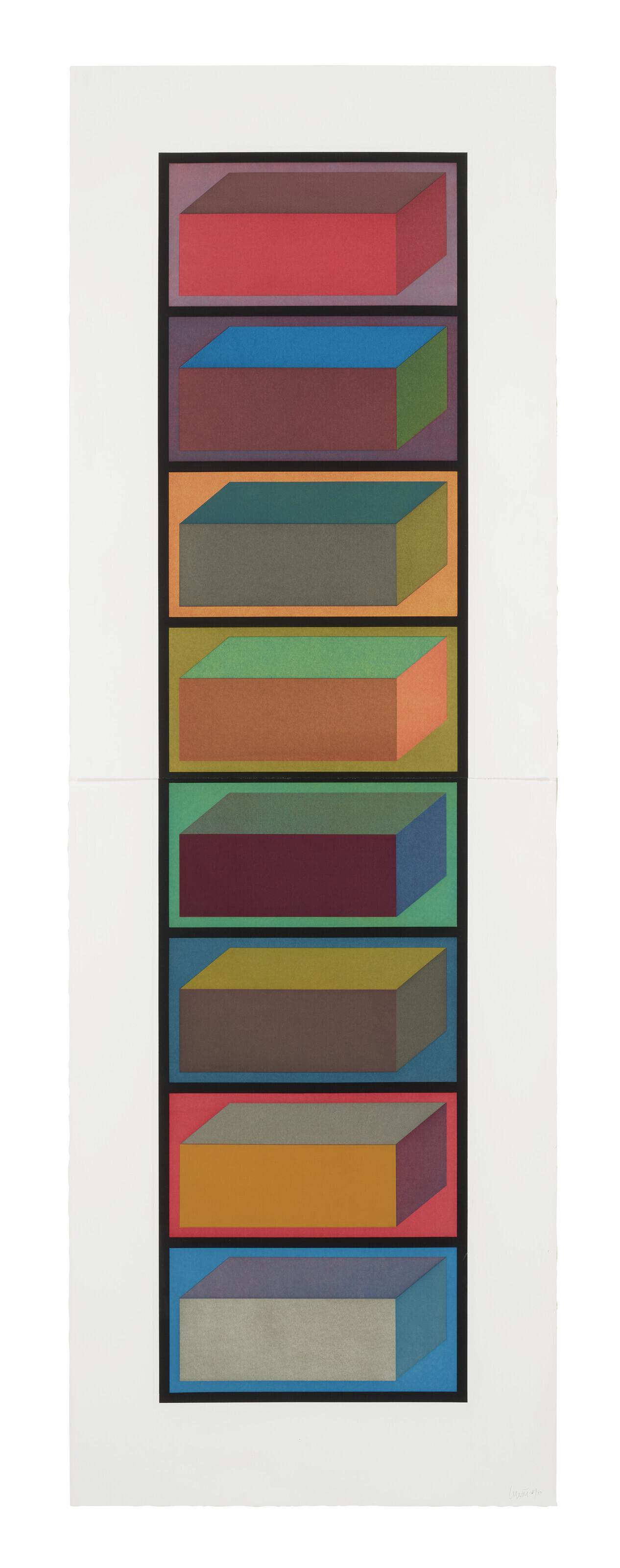 Eight Cubic Rectangles (Diptych) by Sol Lewitt | Art.Salon