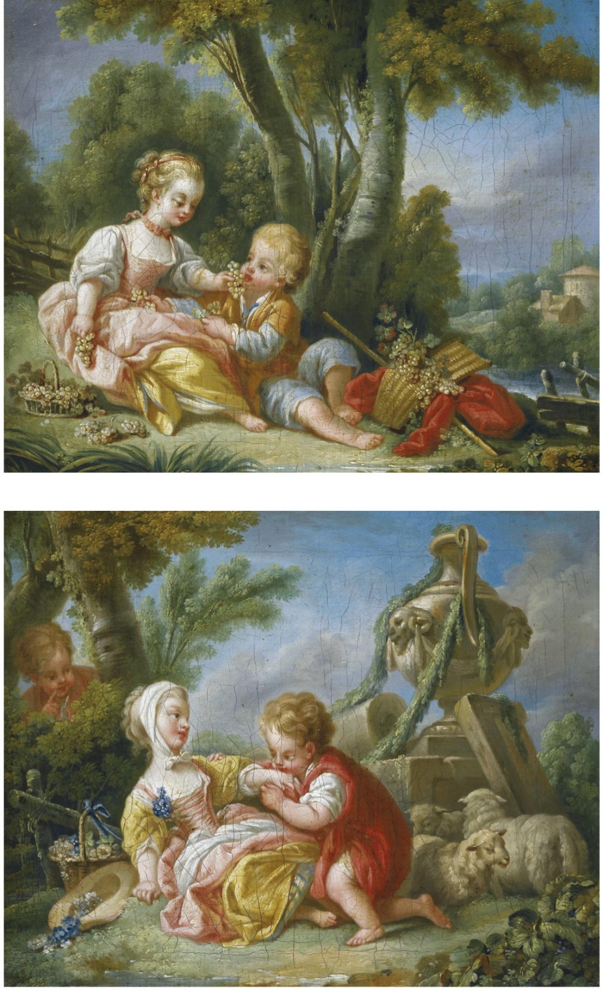 An Allegory Of Spring; An Allegory Of Autumn by Style Of François ...