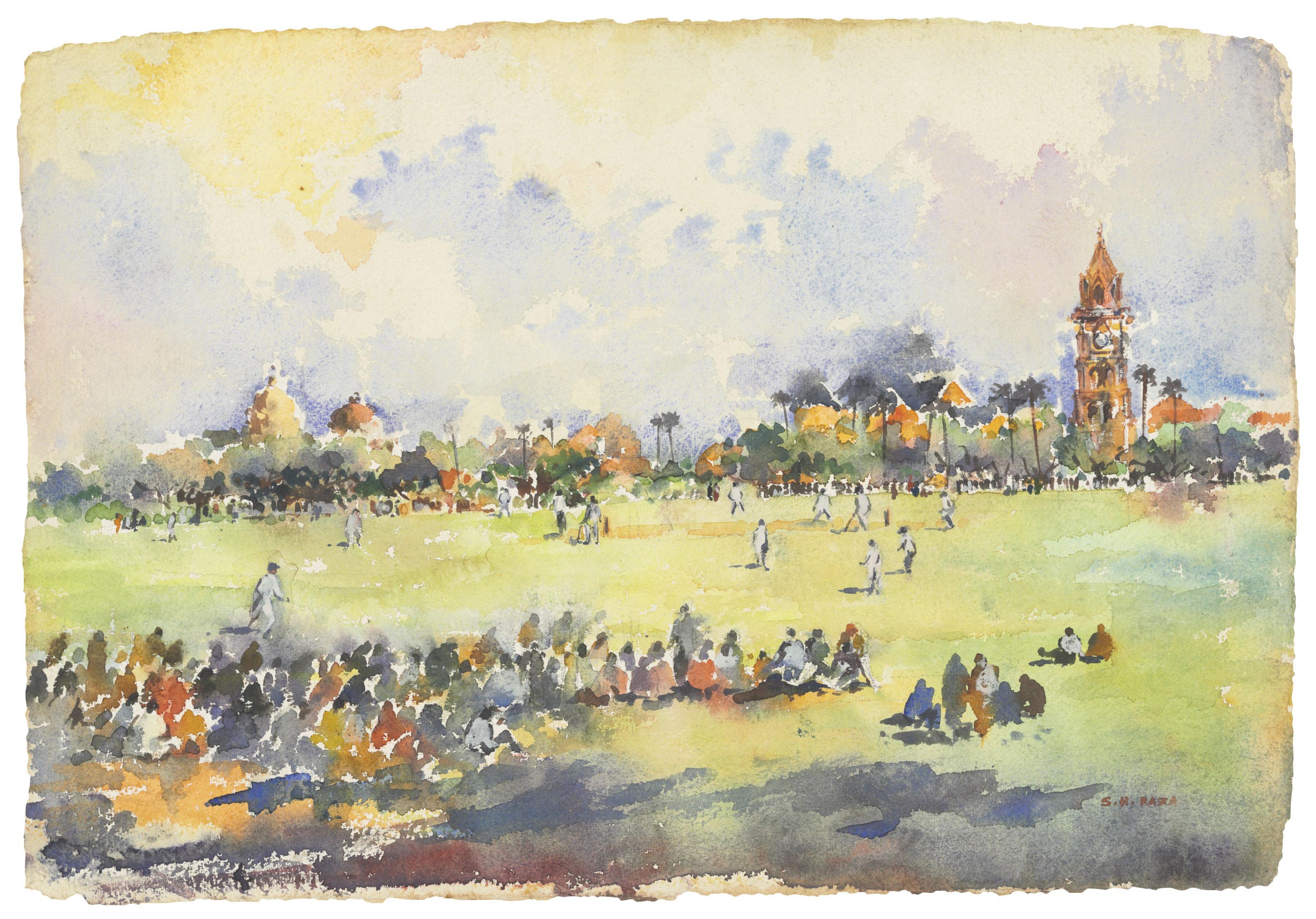 Untitled (The Oval, Bombay) by Syed Haider Raza | Art.Salon