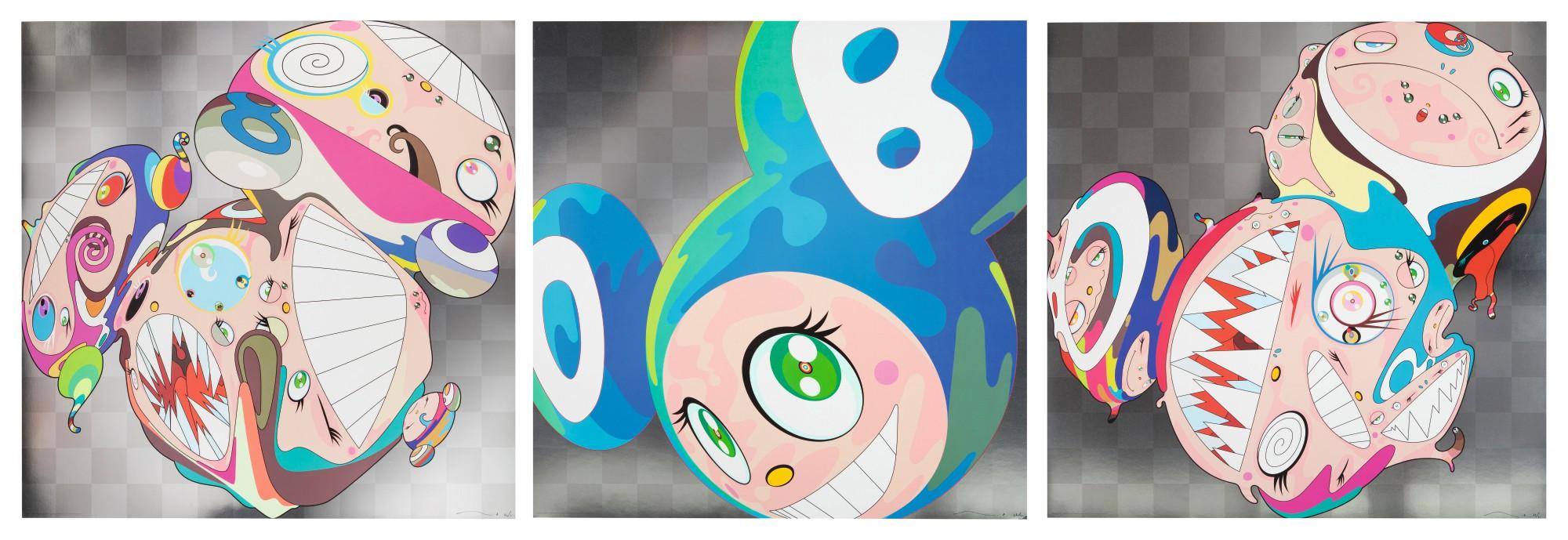 Melting Dob A; Melting Dob D; And Melting Dob E by Takashi Murakami ...