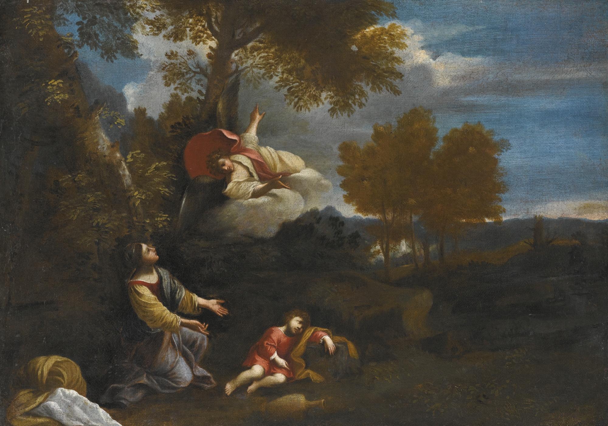 The Angel Appearing To Hagar And Ishmael In A Landscape | Art.Salon