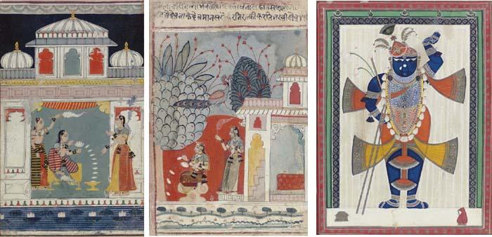 Two Ragmala Miniatures And A Painting of Shrinathji | Art.Salon