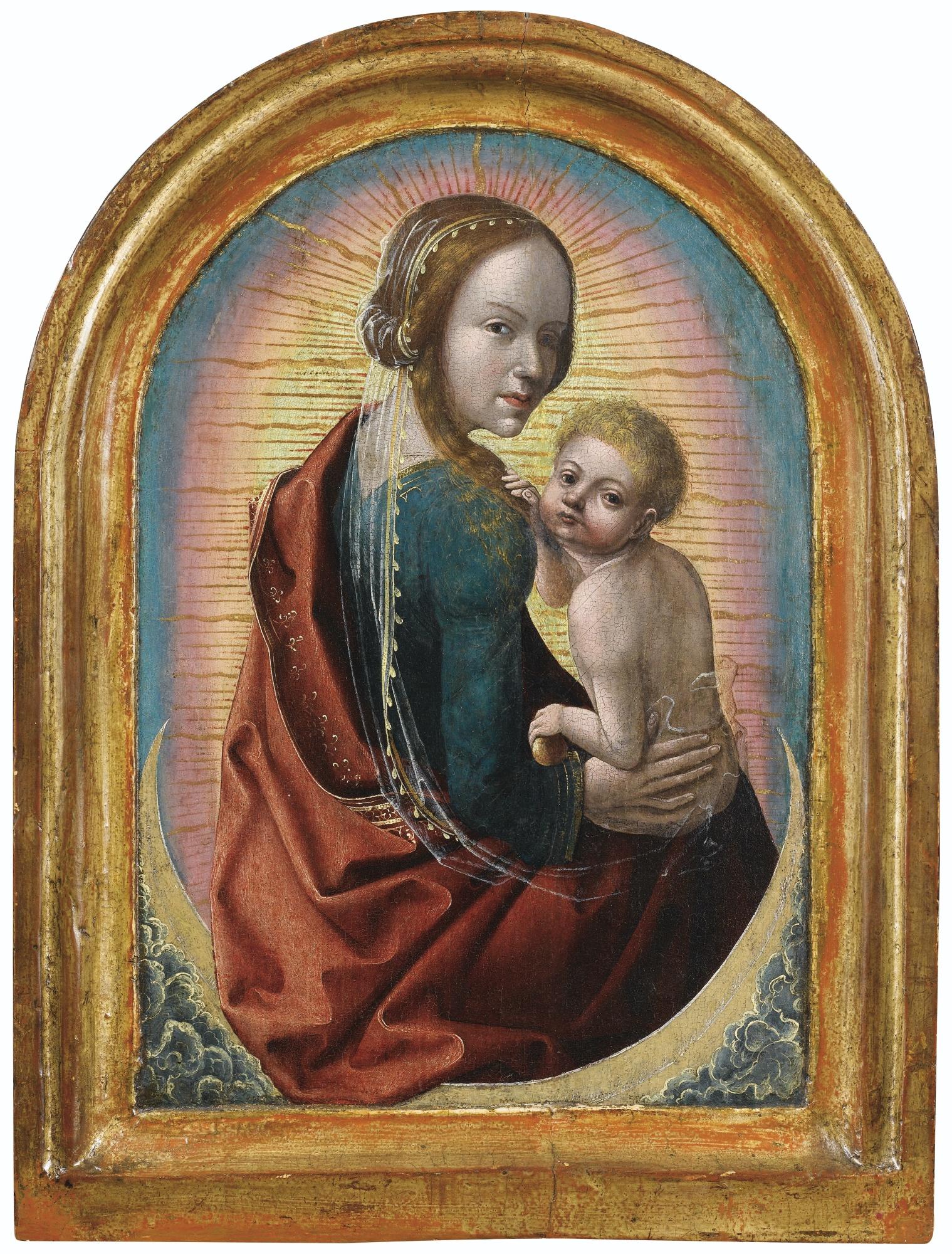 Vierge À L'Enfant Sur Un Croissant De Lunesouth Netherlandish, 2Nd ...