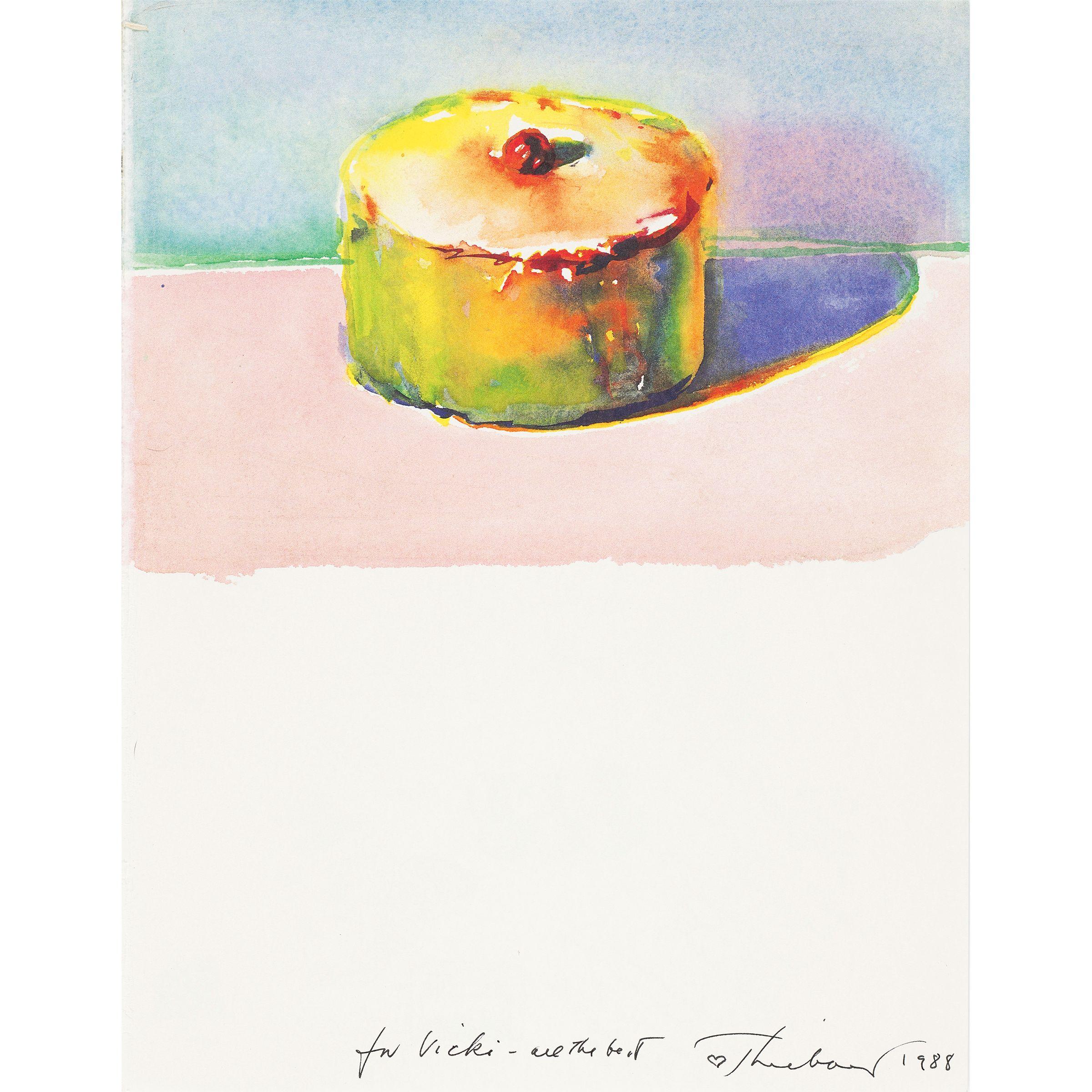 Cake, from Private Drawings: The Artist's Sketchbook by Wayne Thiebaud ...
