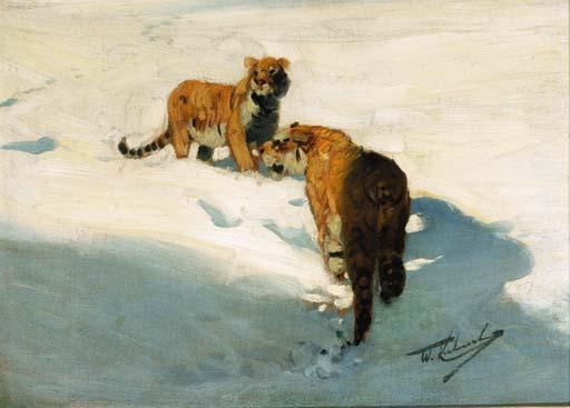 Siberian Tiger by Wilhelm Kuhnert | Art.Salon