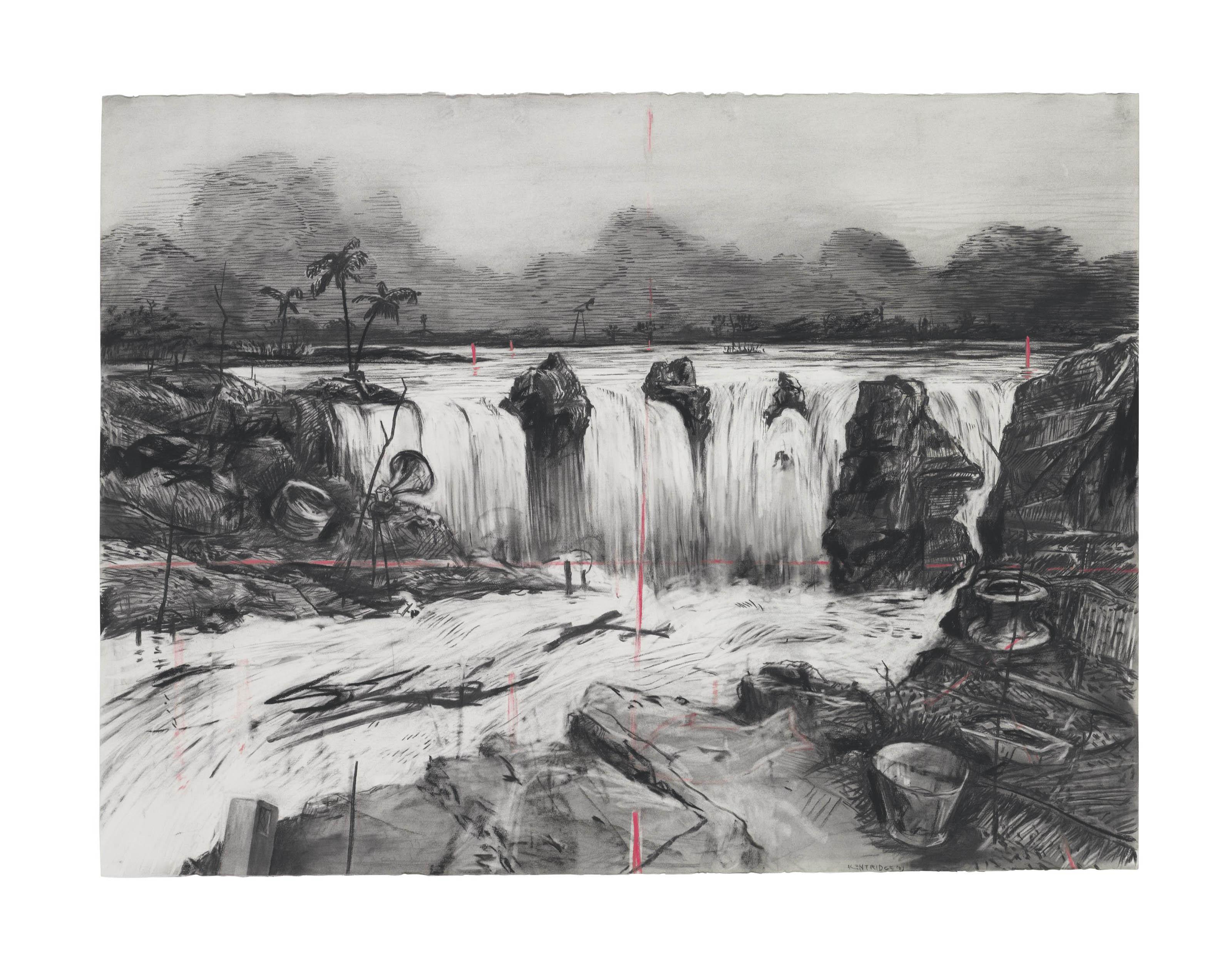 Drawing from the Colonial Landscapes series by William Kentridge | Art ...