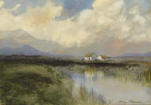 Cottage in a landscape by William Percy French | Art.Salon