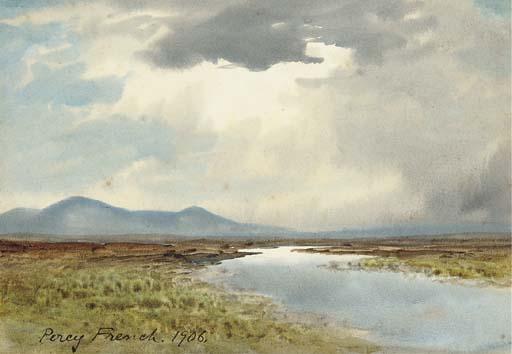 Stormy landscape by William Percy French | Art.Salon