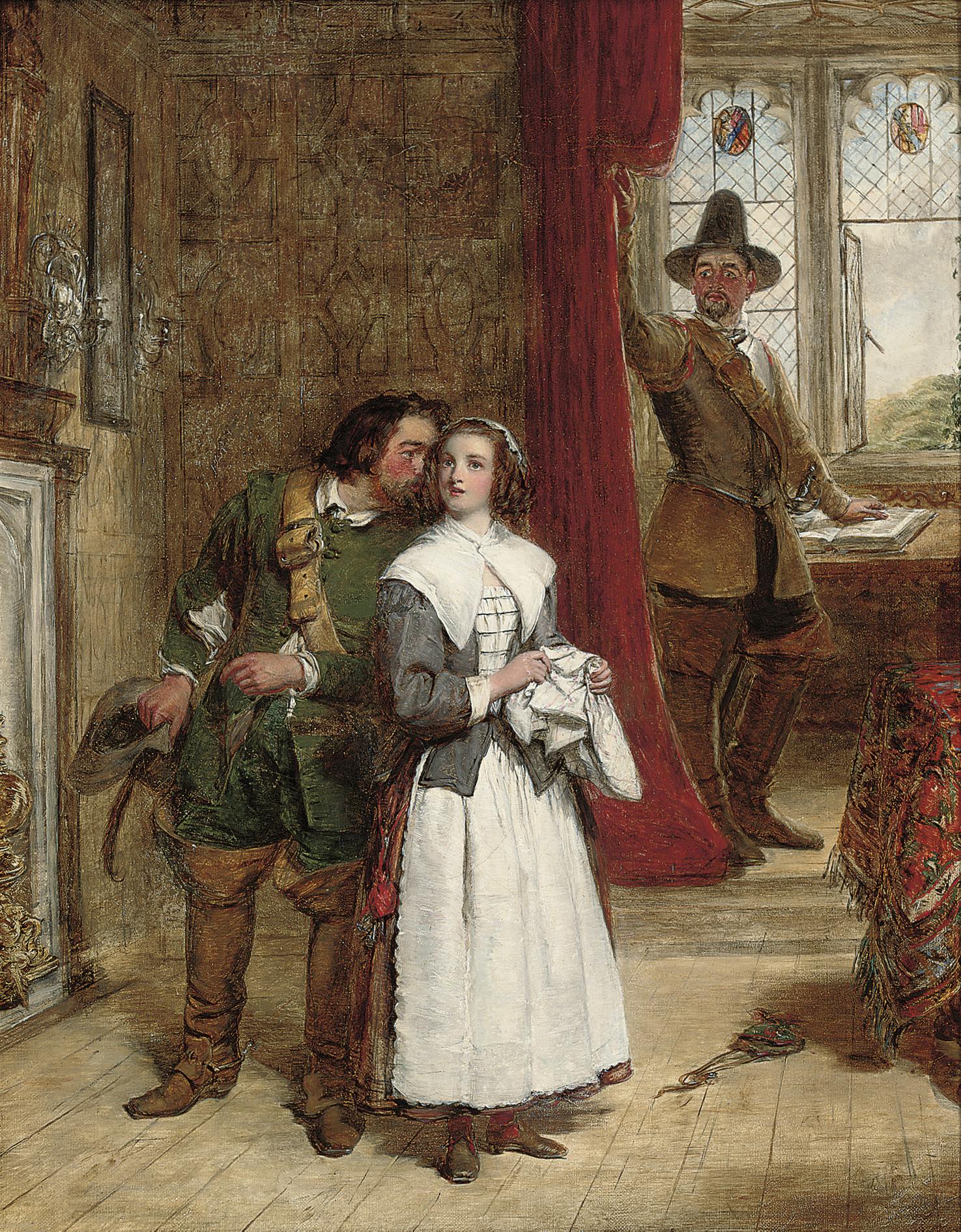 The puritan's daughter by William Powell Frith, R.A. | Art.Salon