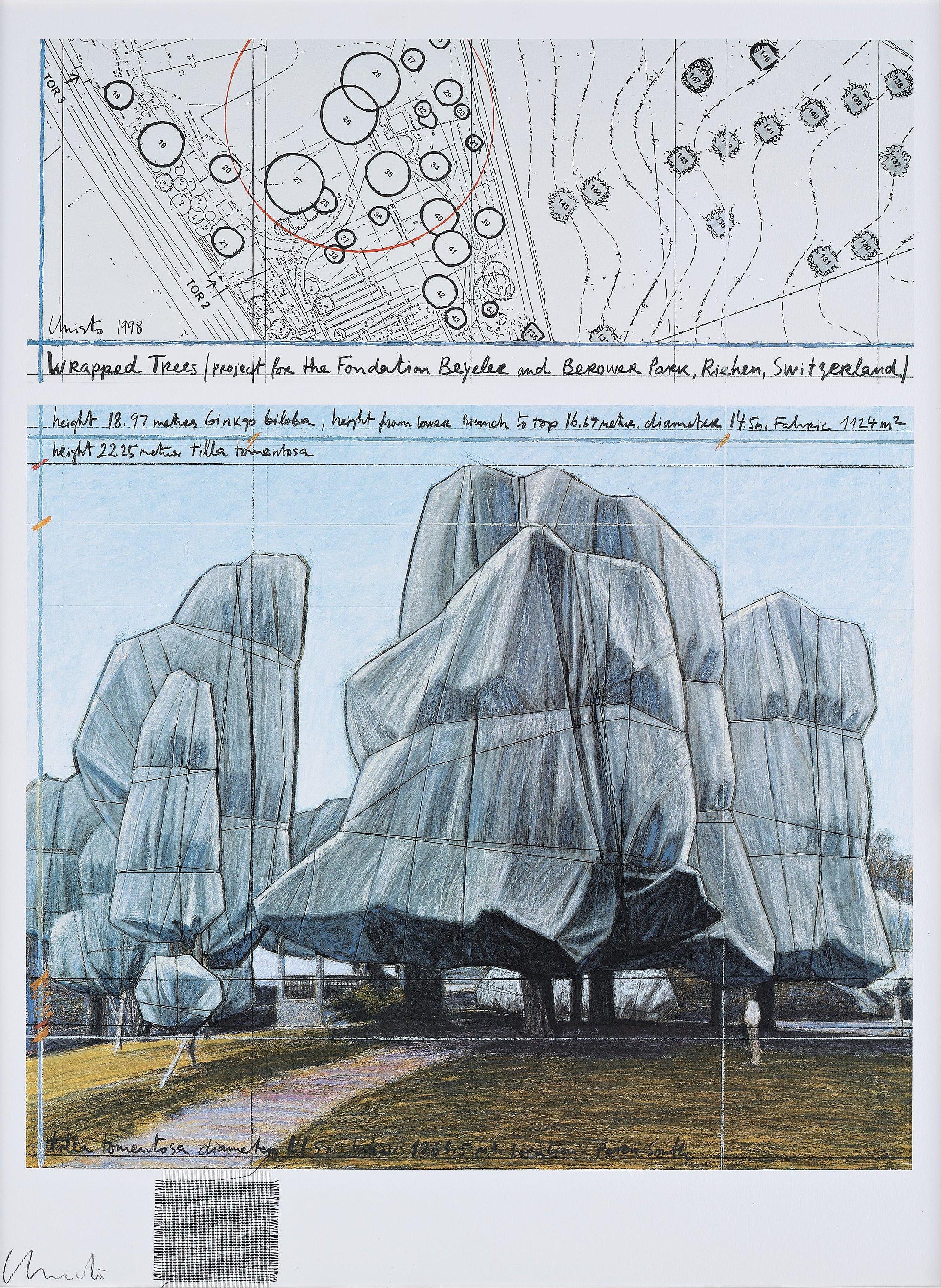 "Wrapped Trees project for the the Fondation Beyeler and Berower Park ...