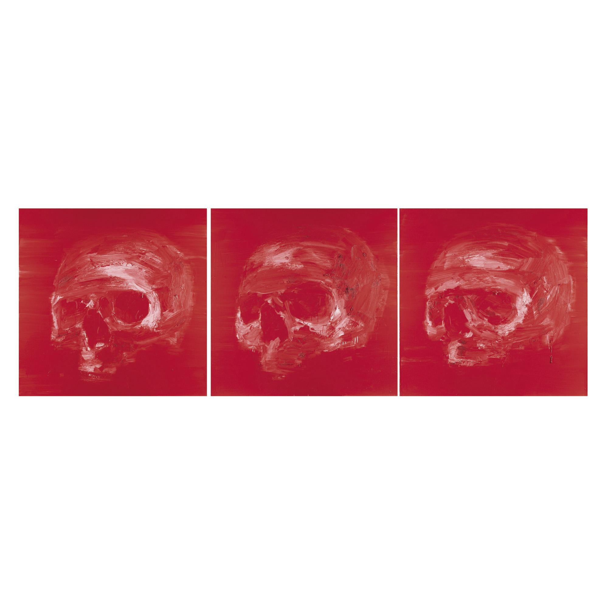 Autoportrait En Crâne (Self Portrait As A Skull) (Triptych) by Yan Pei ...