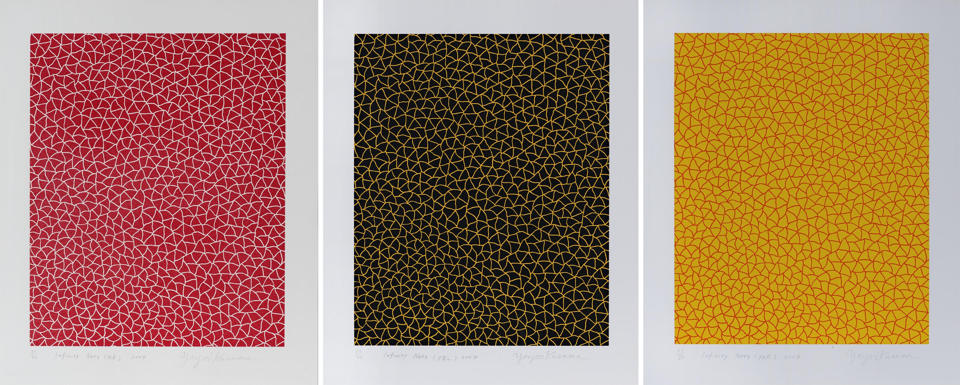 Infinity Nets (WR; YBL; & YOR) by Yayoi Kusama | Art.Salon