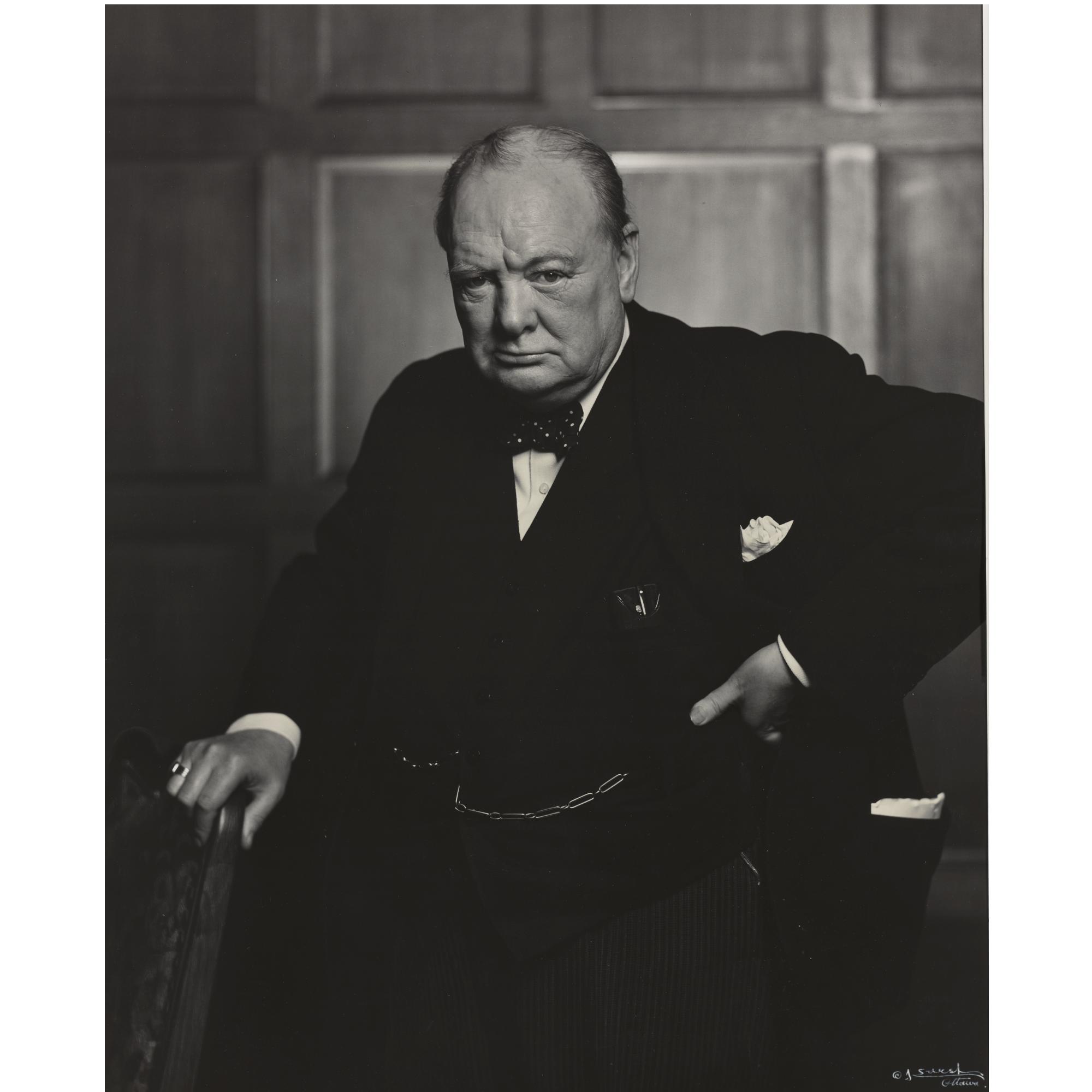 'Rt. -Hon. Winston Churchill' by Yousuf Karsh | Art.Salon