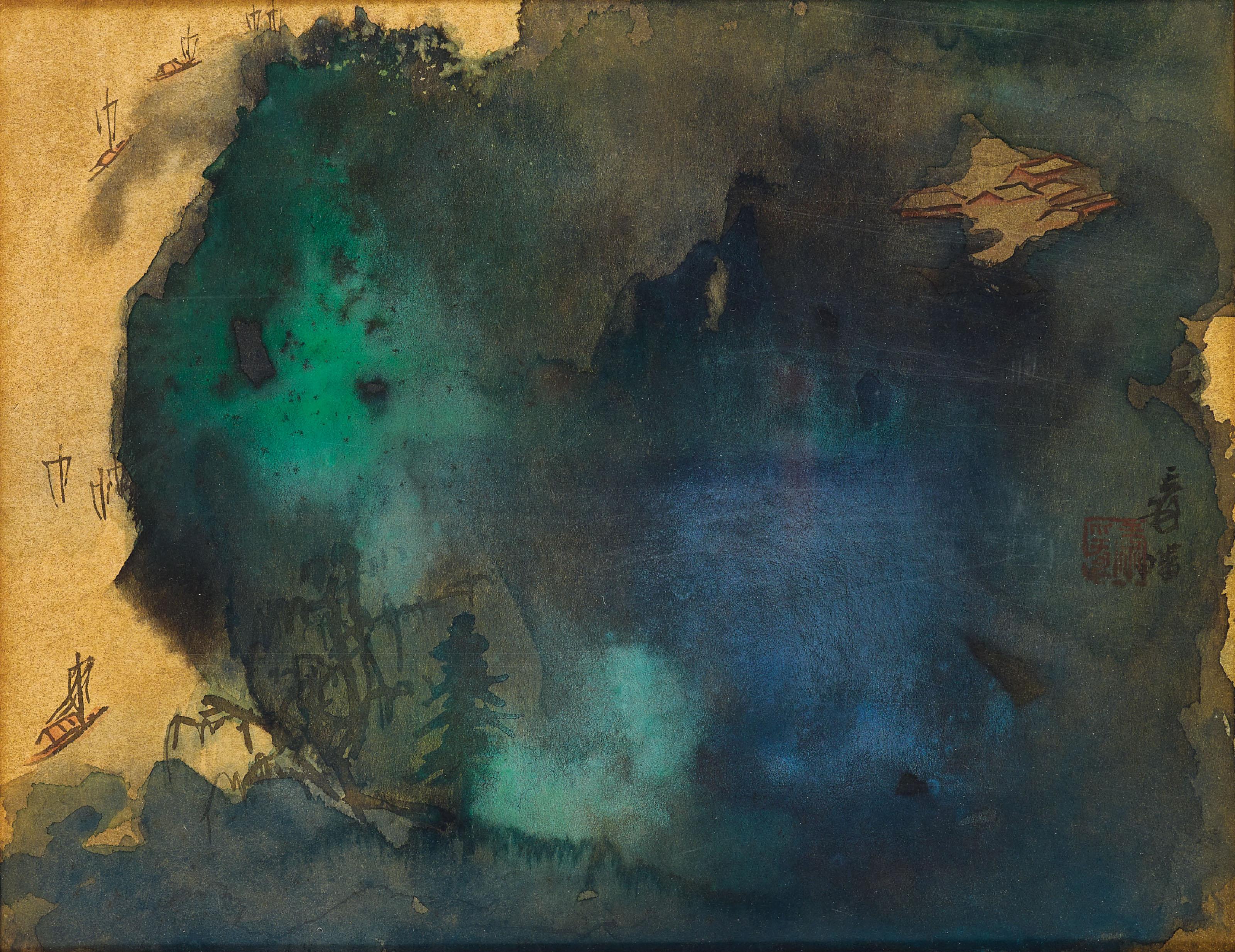 Splash Colour Landscape by Zhang Daqian | Art.Salon